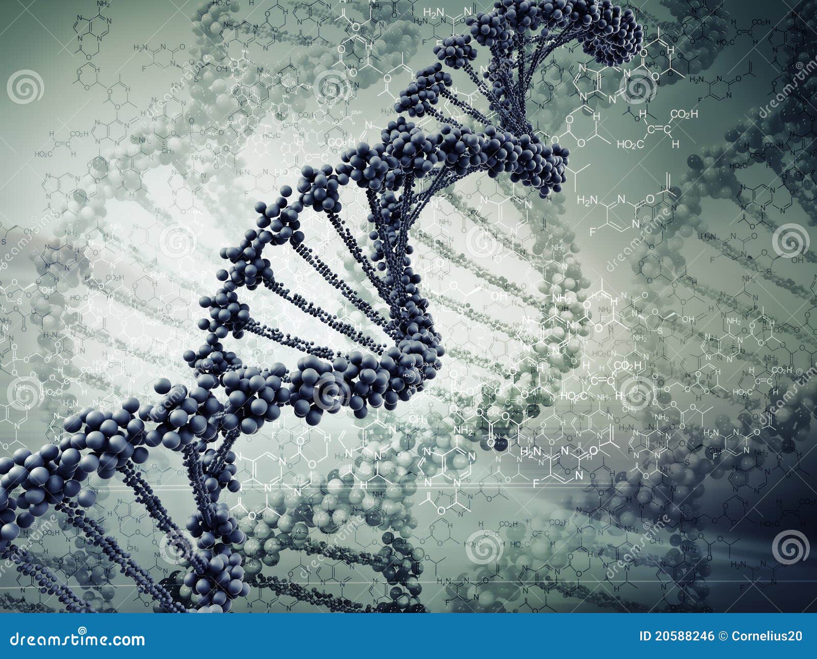 Dna stock illustration. Illustration of disease, genetics - 20588246