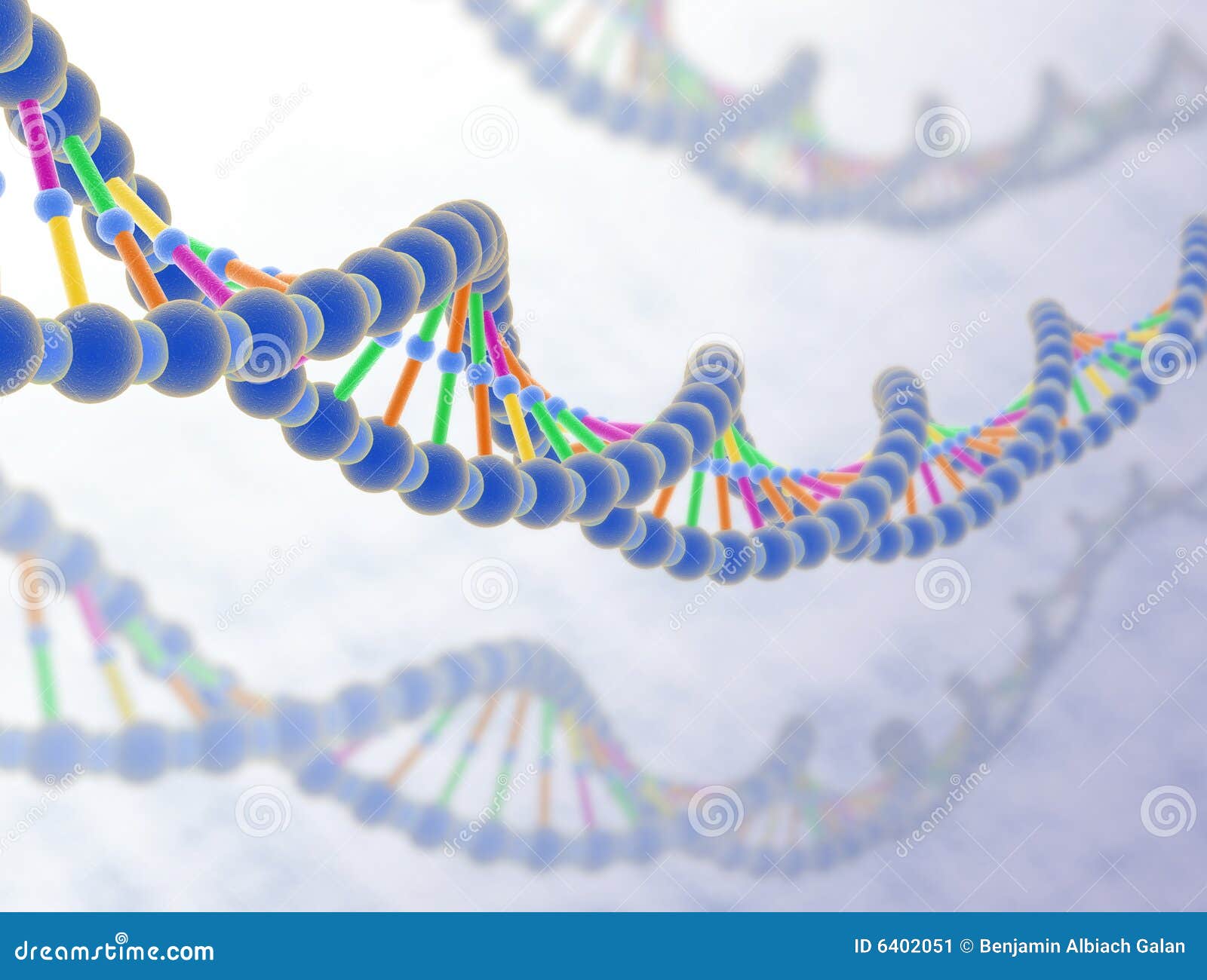 DNA 3 stock illustration. Illustration of chain, double - 6402051