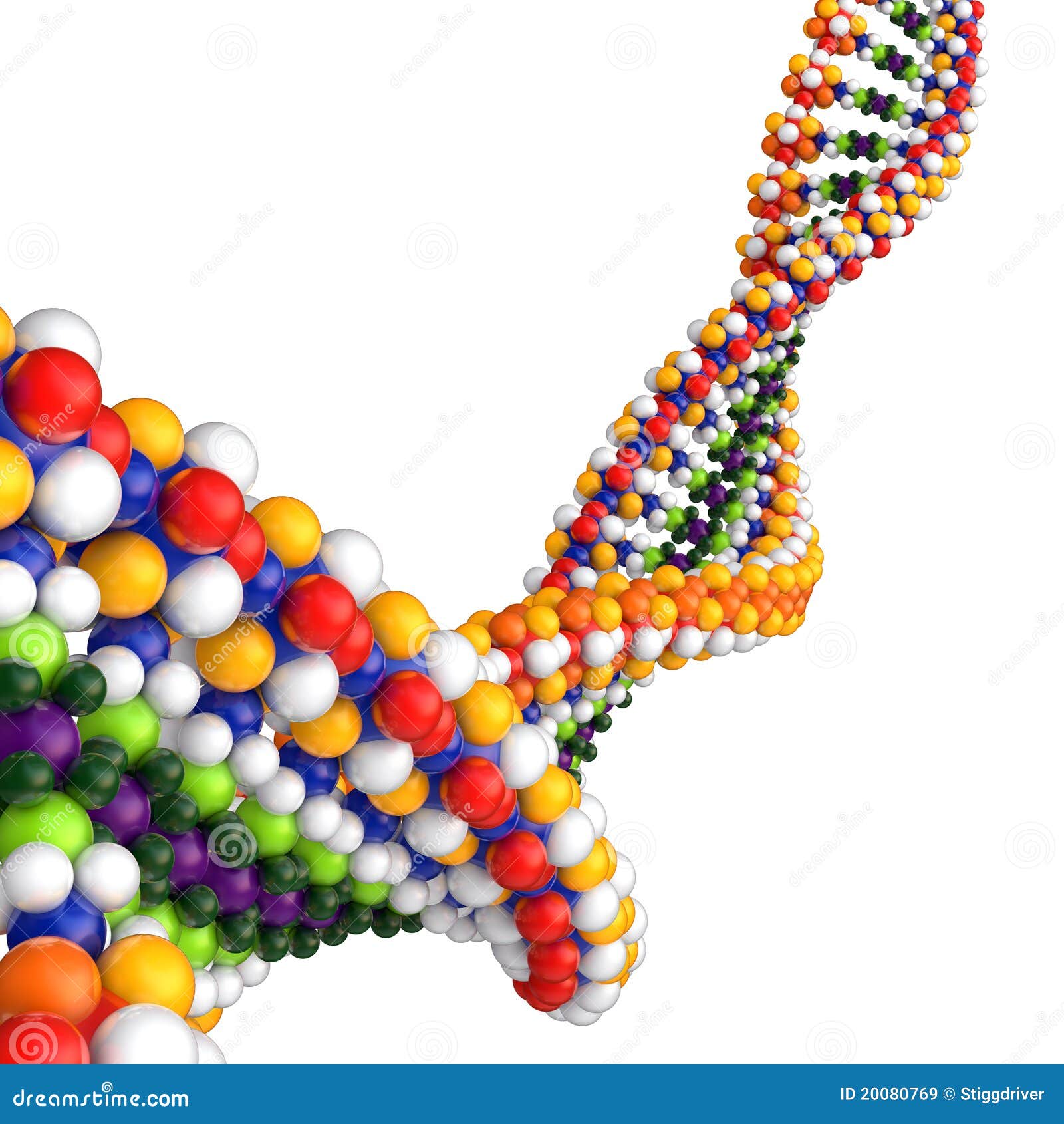 DNA 3d concept stock illustration. Illustration of genetics - 20080769