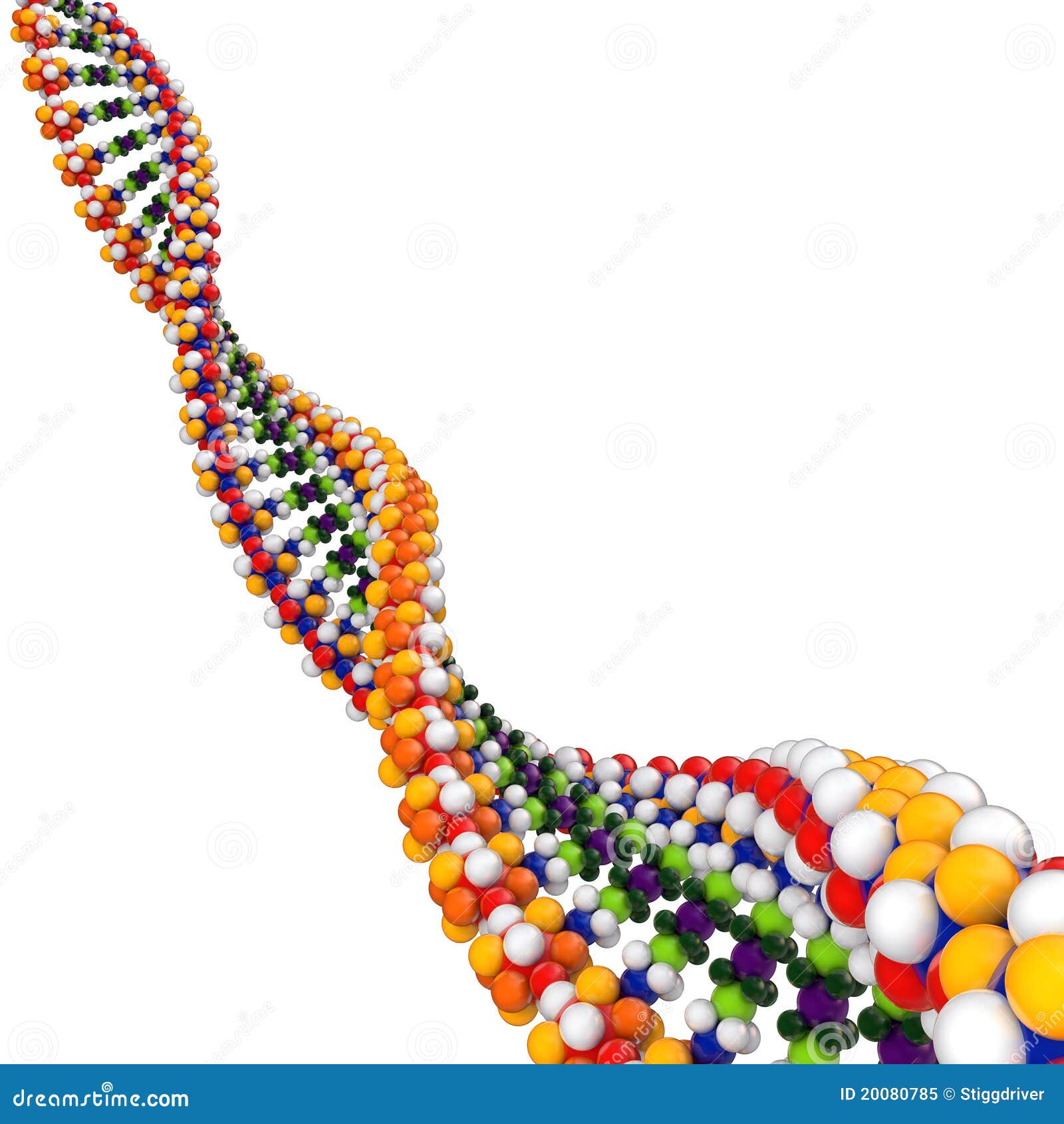 DNA 3d concept stock illustration. Illustration of technology - 20080785