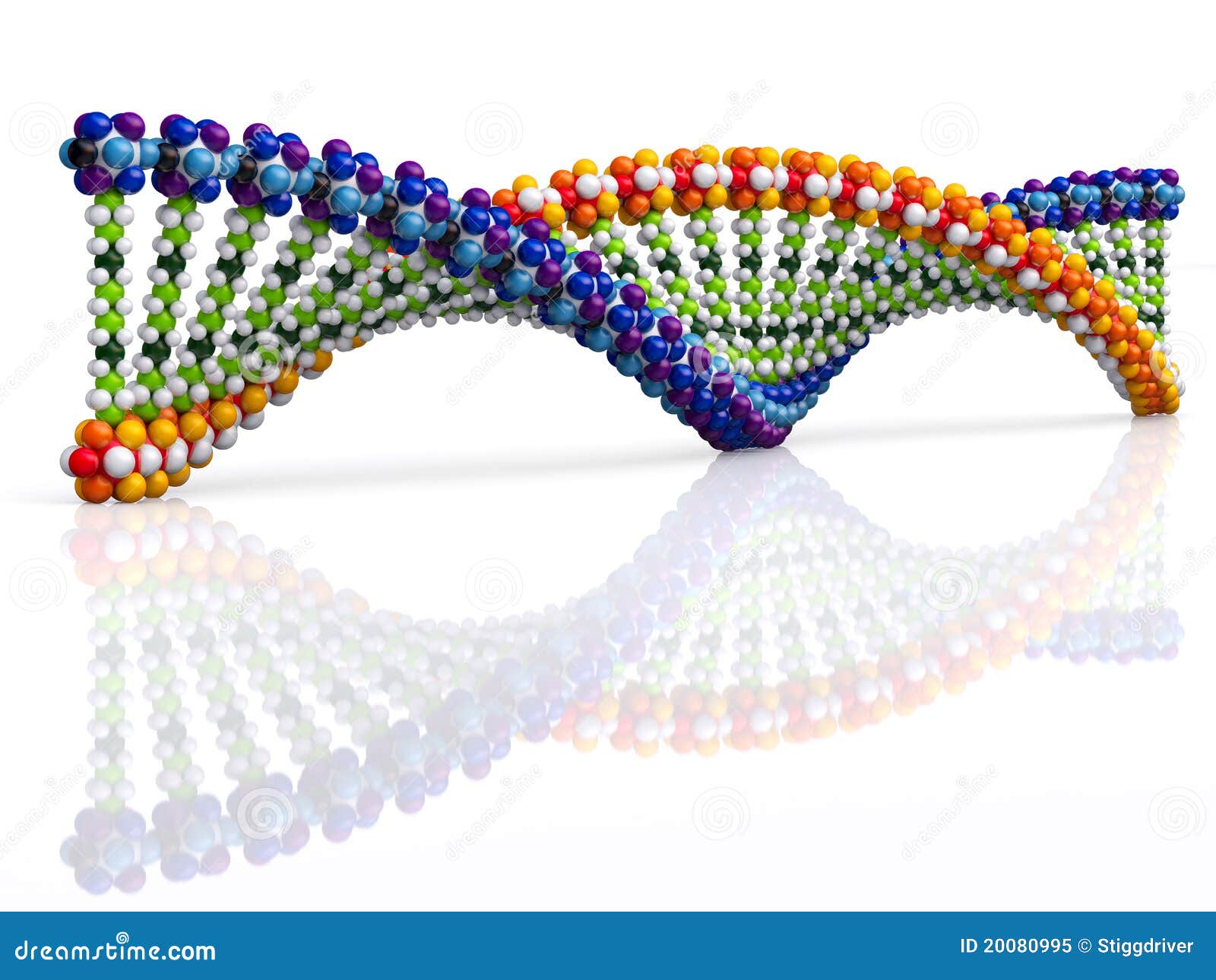 DNA 3d concept stock illustration. Illustration of microscopic - 20080995