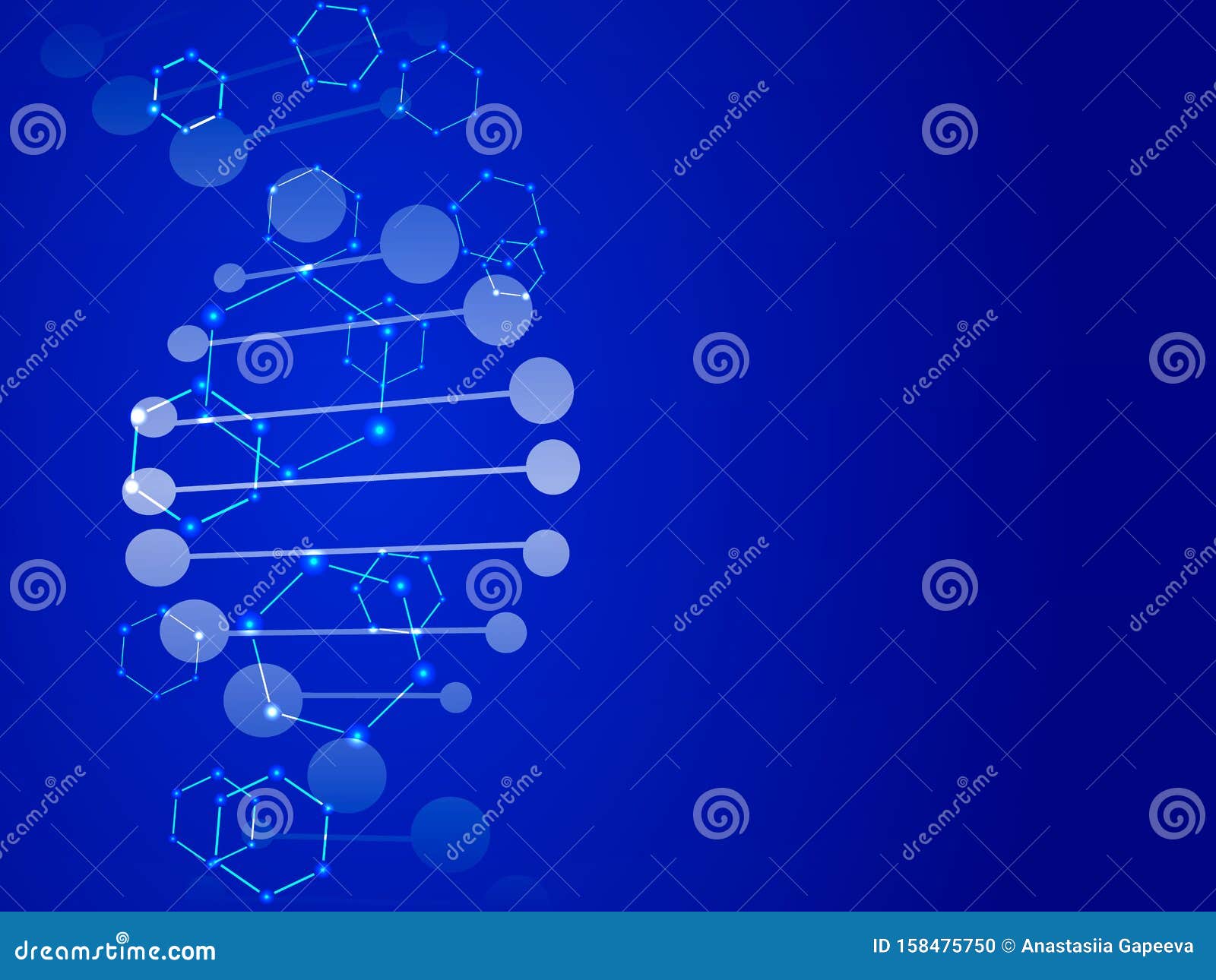 DNA Abstract Background. Vector Illustration Stock Illustration ...