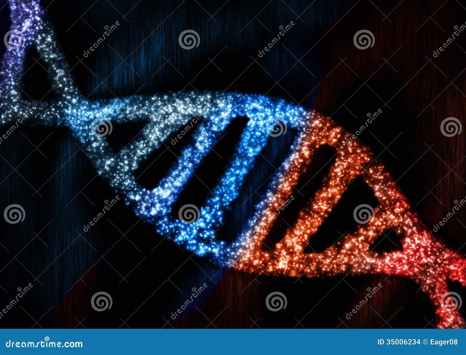 Dna Abstract stock illustration. Illustration of blue - 35006234