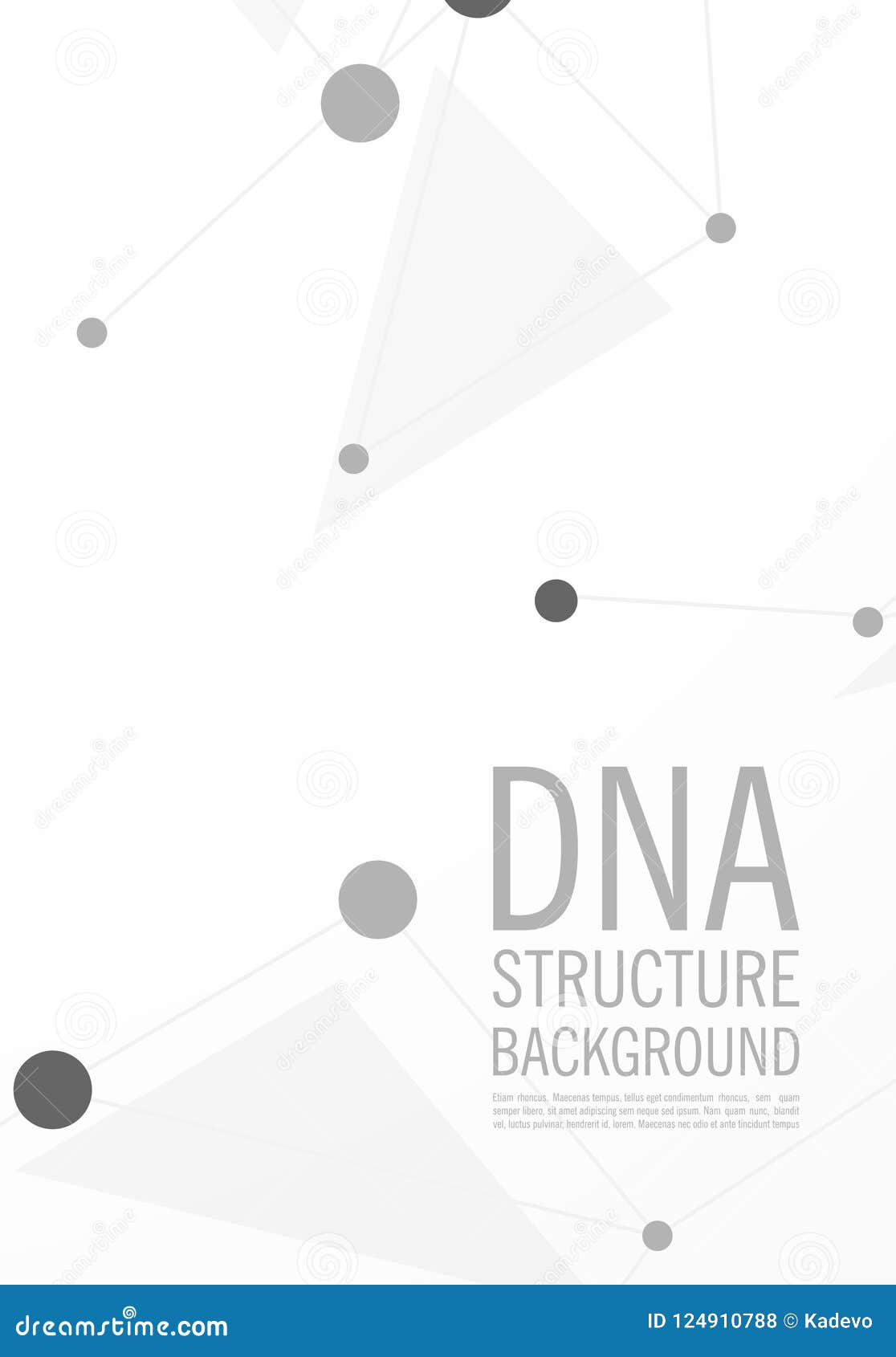 DNA Abstract Geometric Background, Layout in A4 Set Technology Brochure ...
