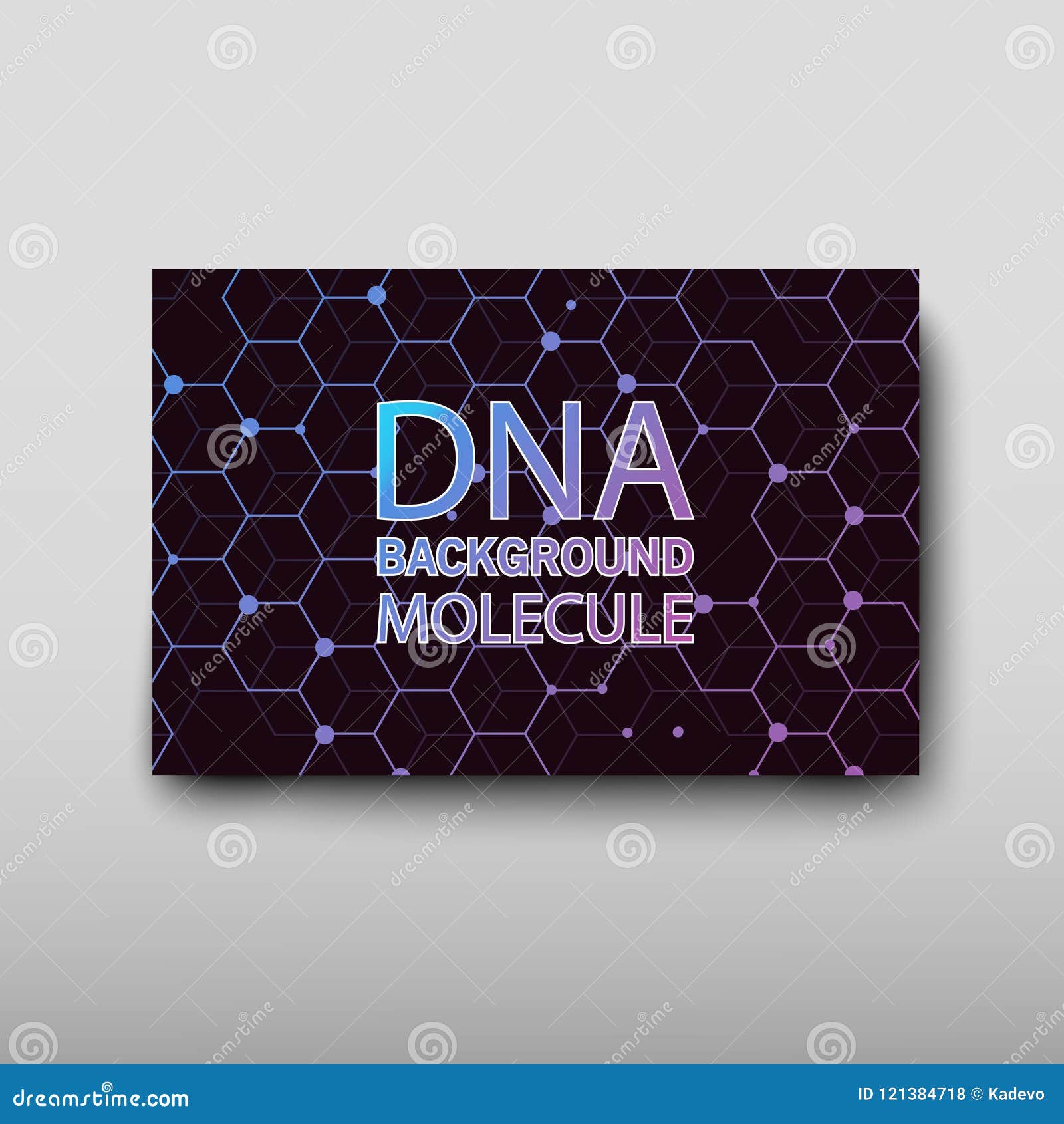 DNA Abstract Geometric Background, Layout in A4 Set Technology Brochure ...