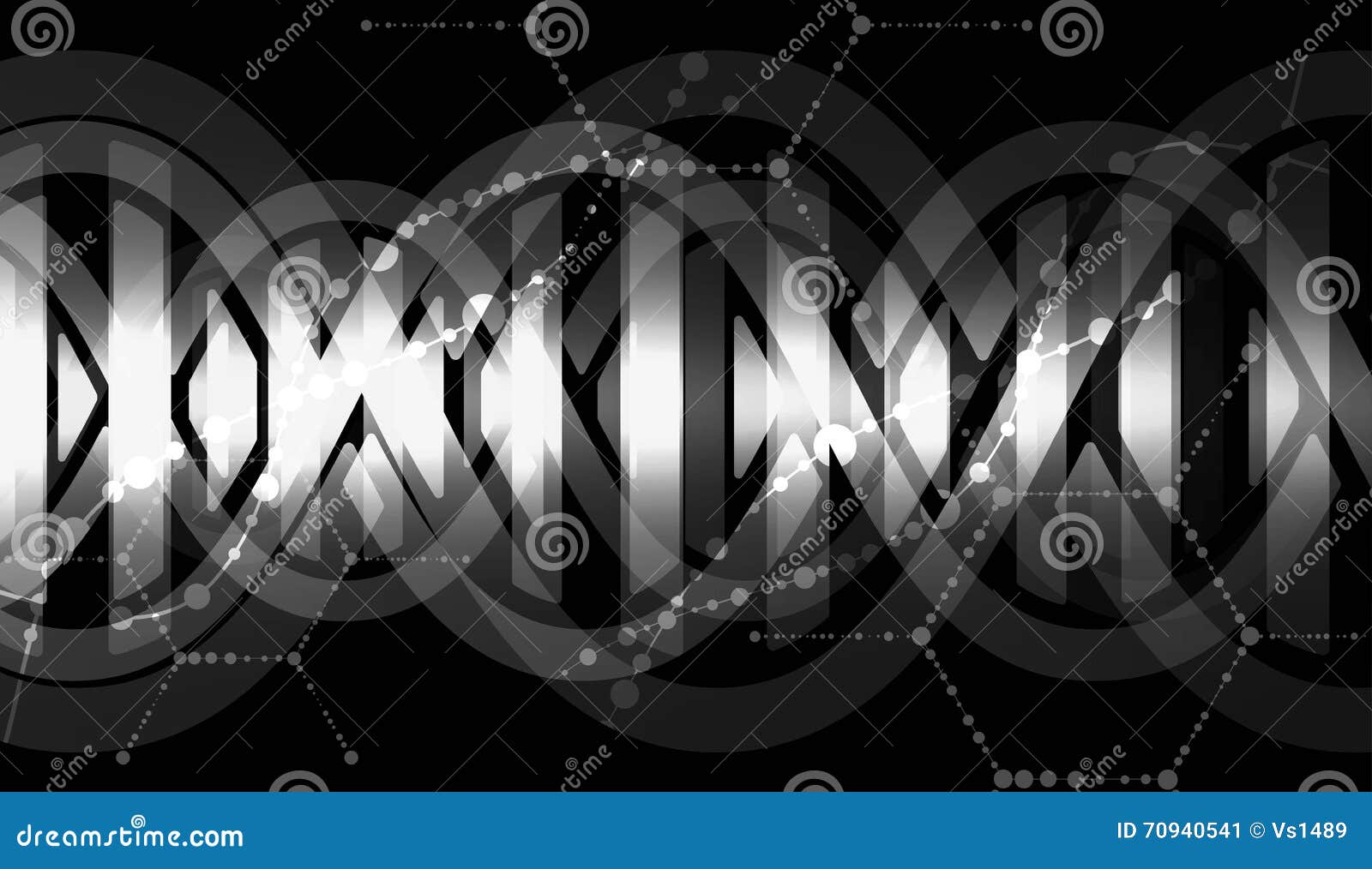 DNA Abstract Icon and Element Collection. Futuristic Technology Stock ...