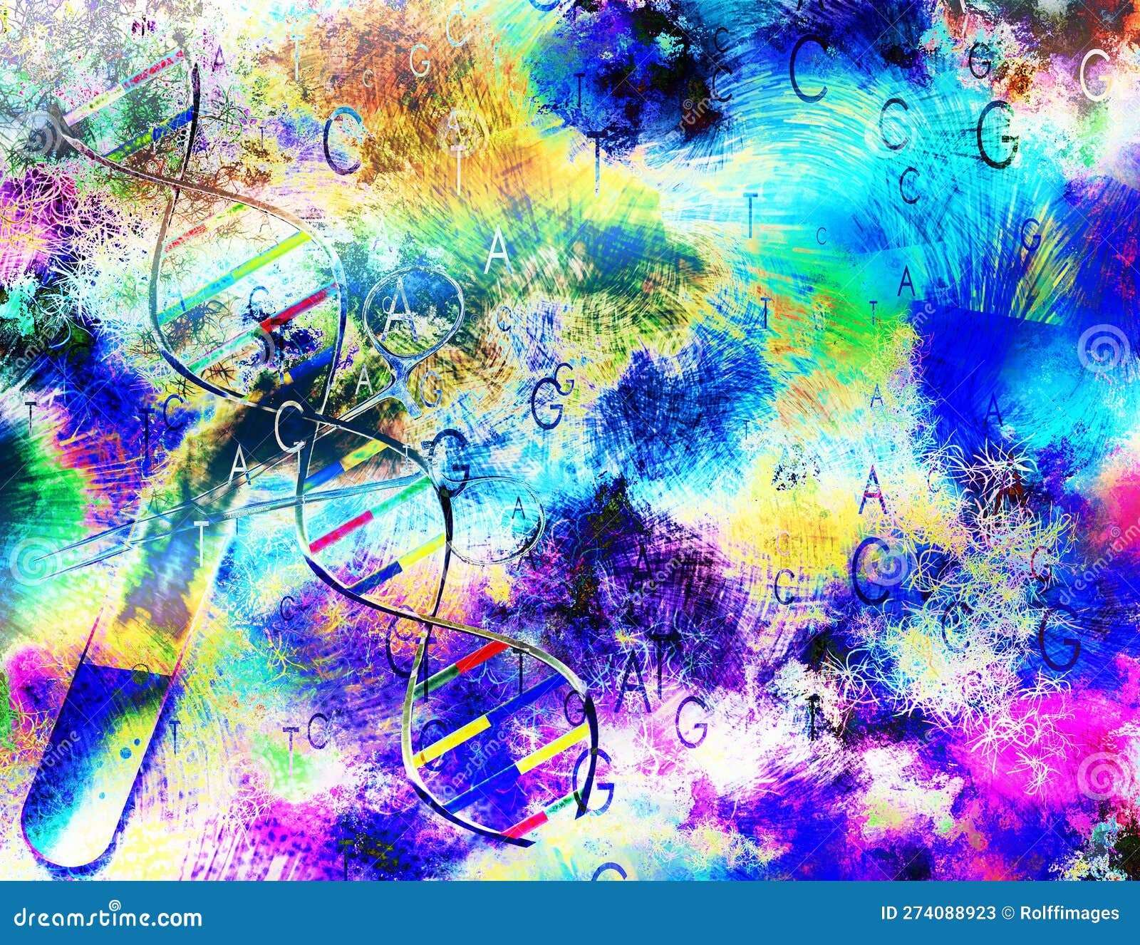 DNA art code stock illustration. Illustration of clipart - 274088923