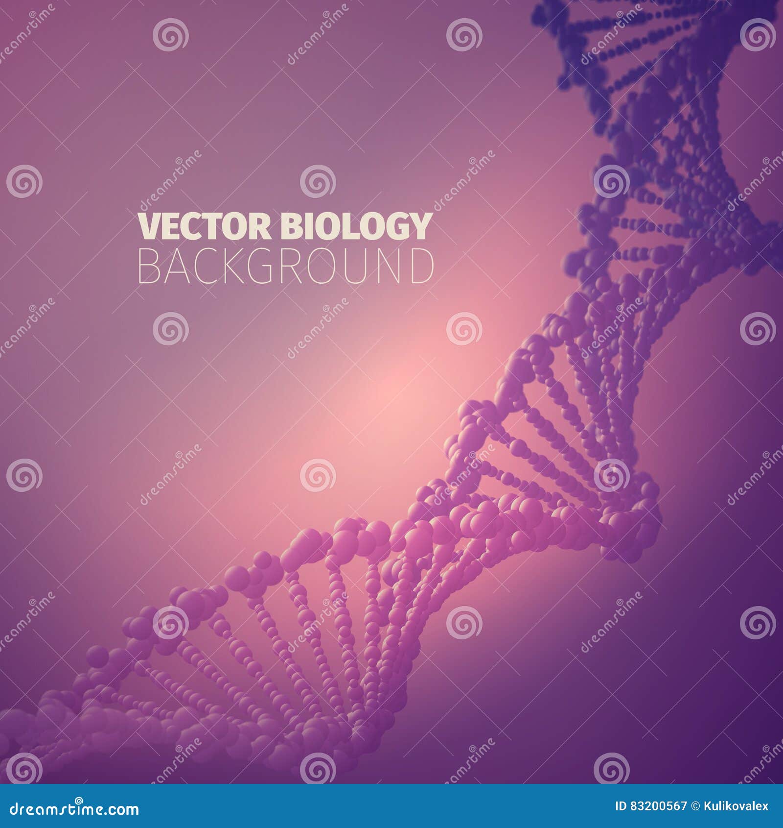 DNA Background. Biotechnology Illustration. Medical Abstract Stock ...