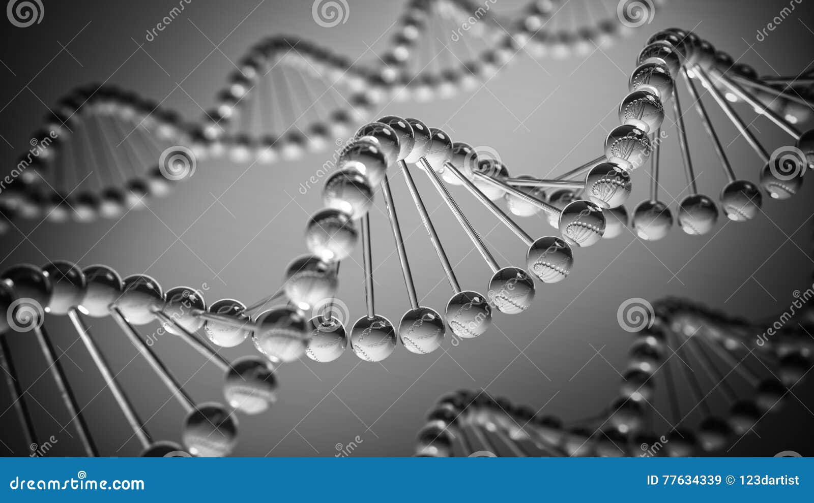 DNA Background- 3D Illustration Stock Illustration - Illustration of ...