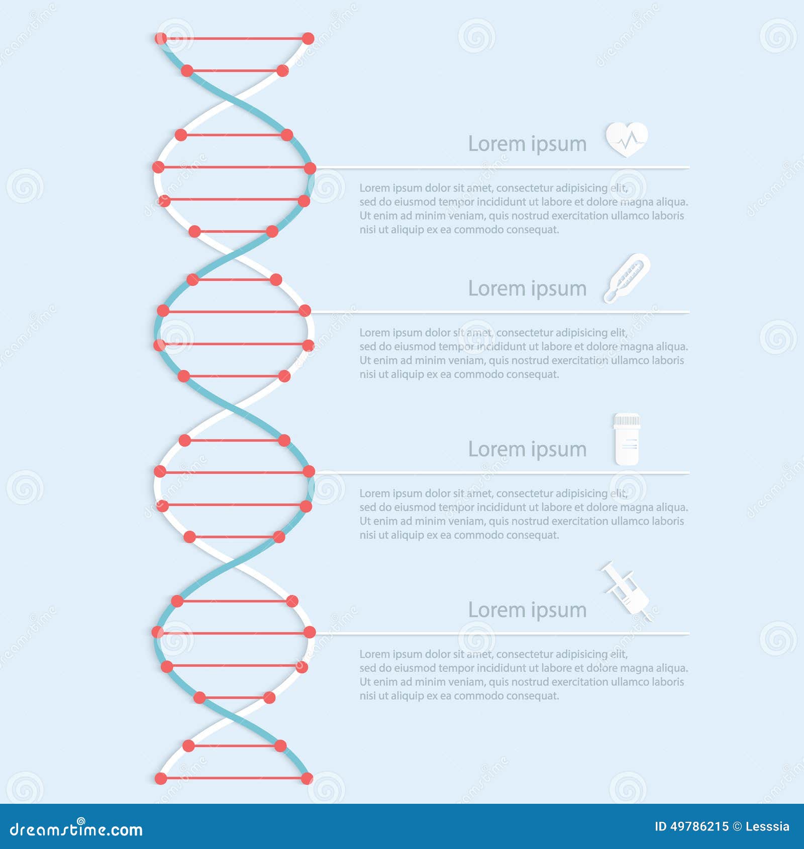 DNA Banner, Science Infographics. Stock Vector - Illustration of ...