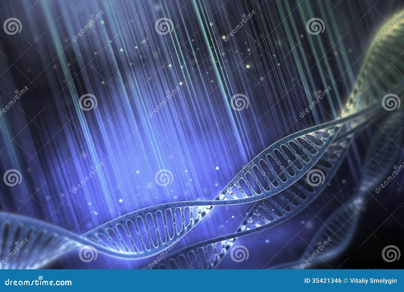 DNA in Beautiful Background Stock Illustration - Illustration of ...