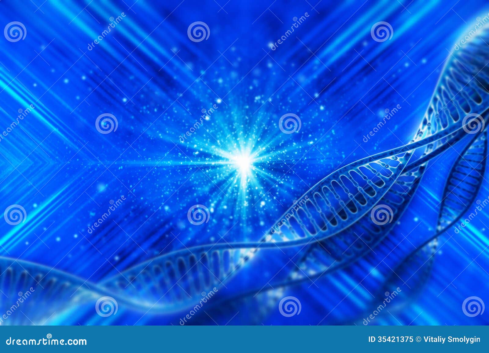 DNA in Beautiful Background Stock Illustration - Illustration of ...