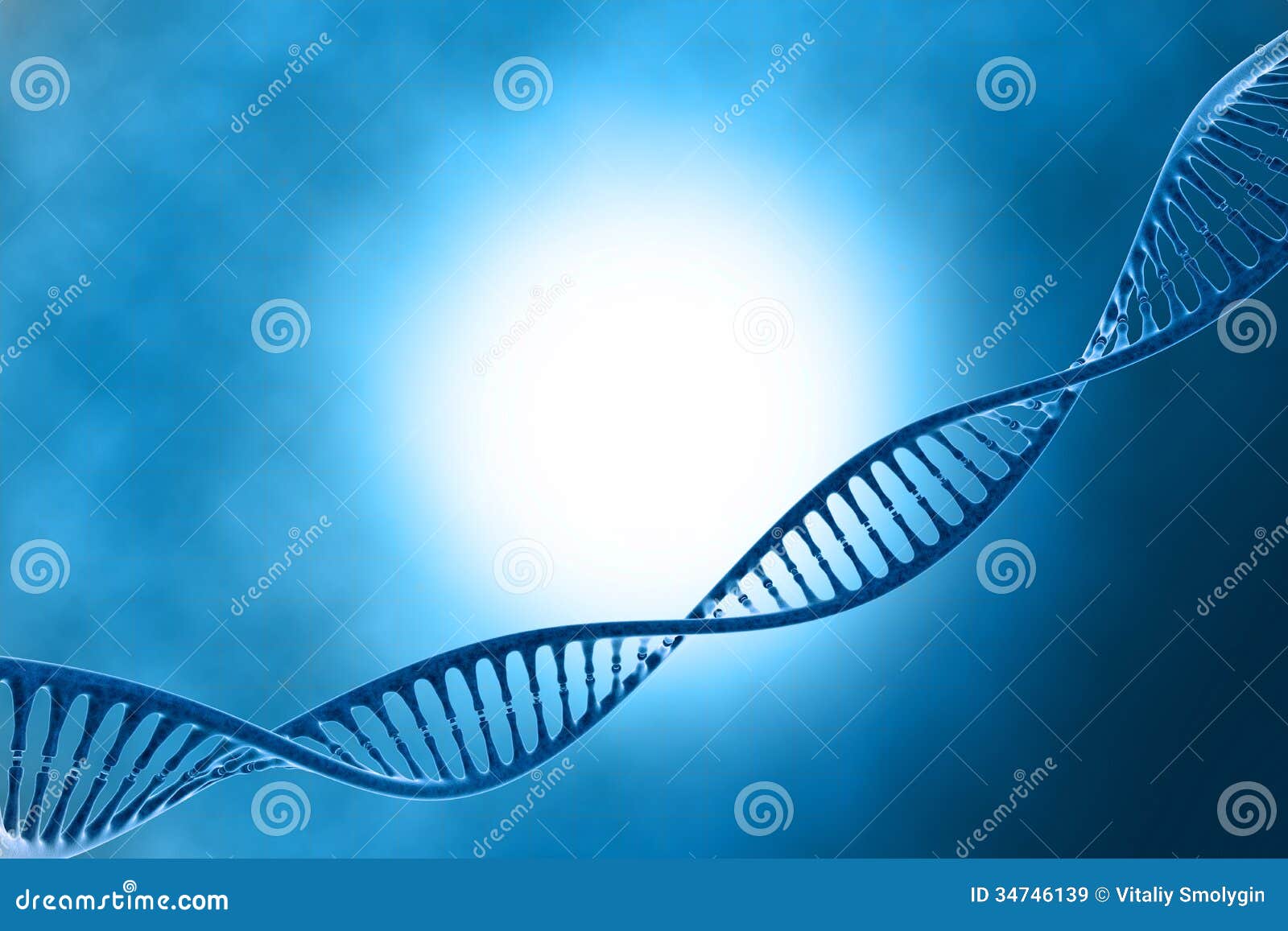 DNA in Beautiful Background Stock Illustration - Illustration of ...