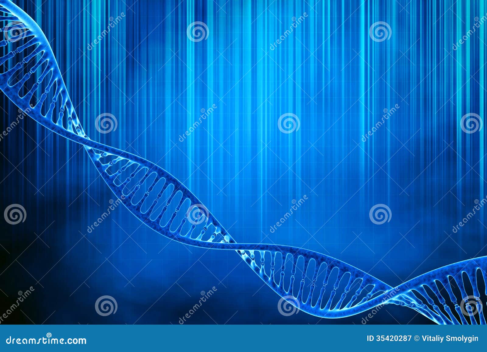 DNA in Beautiful Background Stock Illustration - Illustration of ...