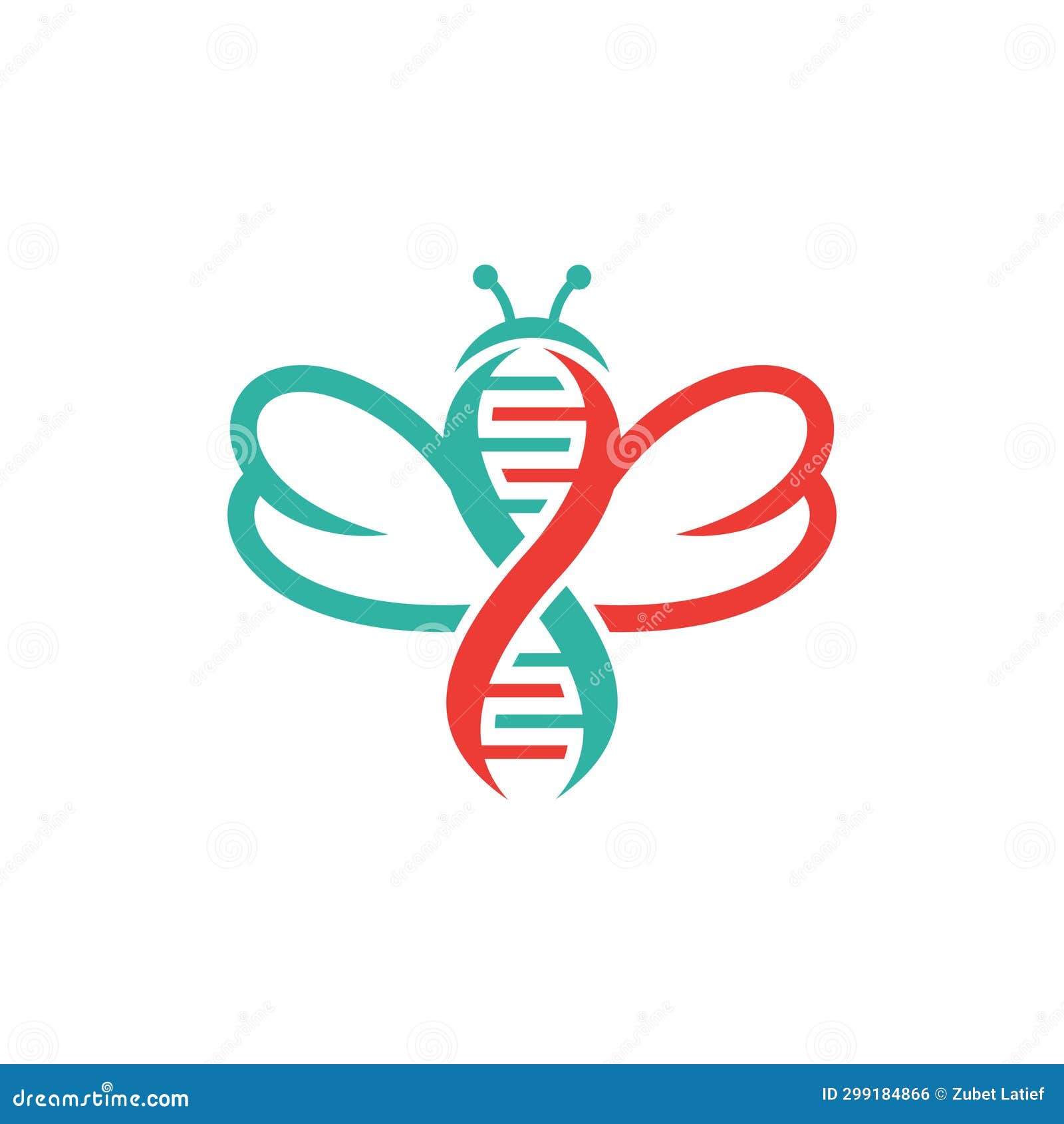 DNA Bee Logo Symbol, Modern and Minimal Insect Bee Logo Design Stock ...