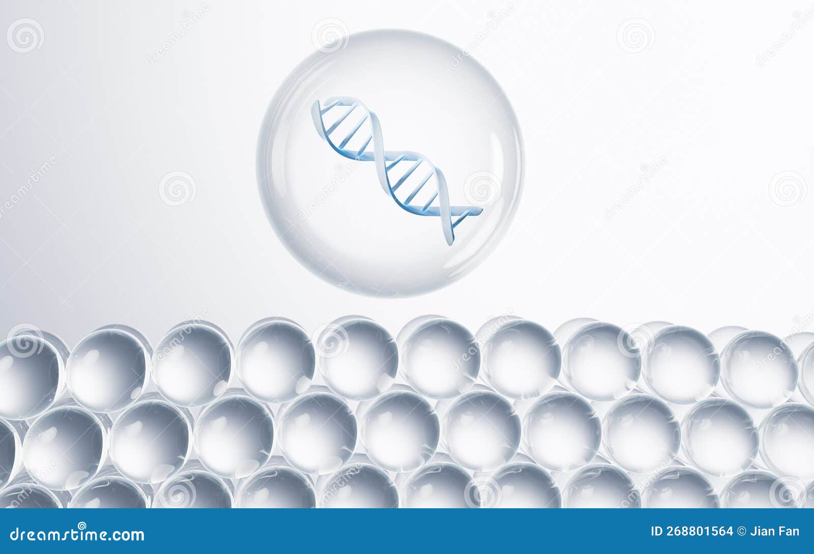 DNA and Biology Concept, 3d Rendering Stock Illustration - Illustration ...