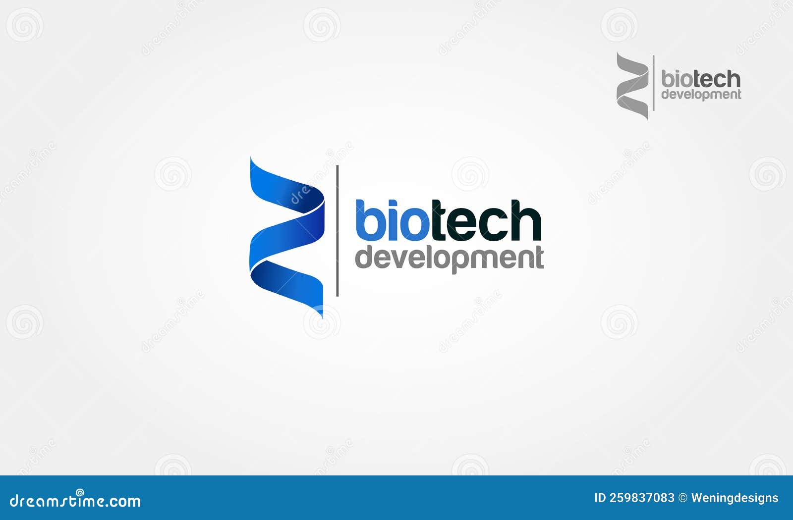 Biotech Development Vector Logo Template. Stock Vector - Illustration ...