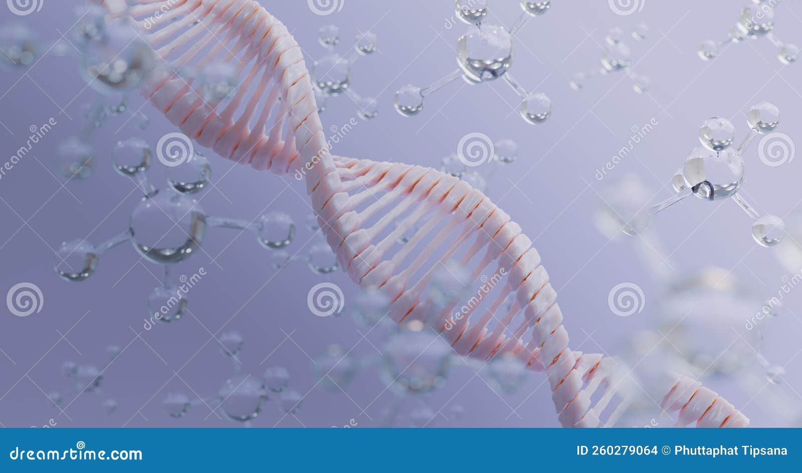 DNA and Biotechnology Science Analysis Concept,transparent Atom and ...