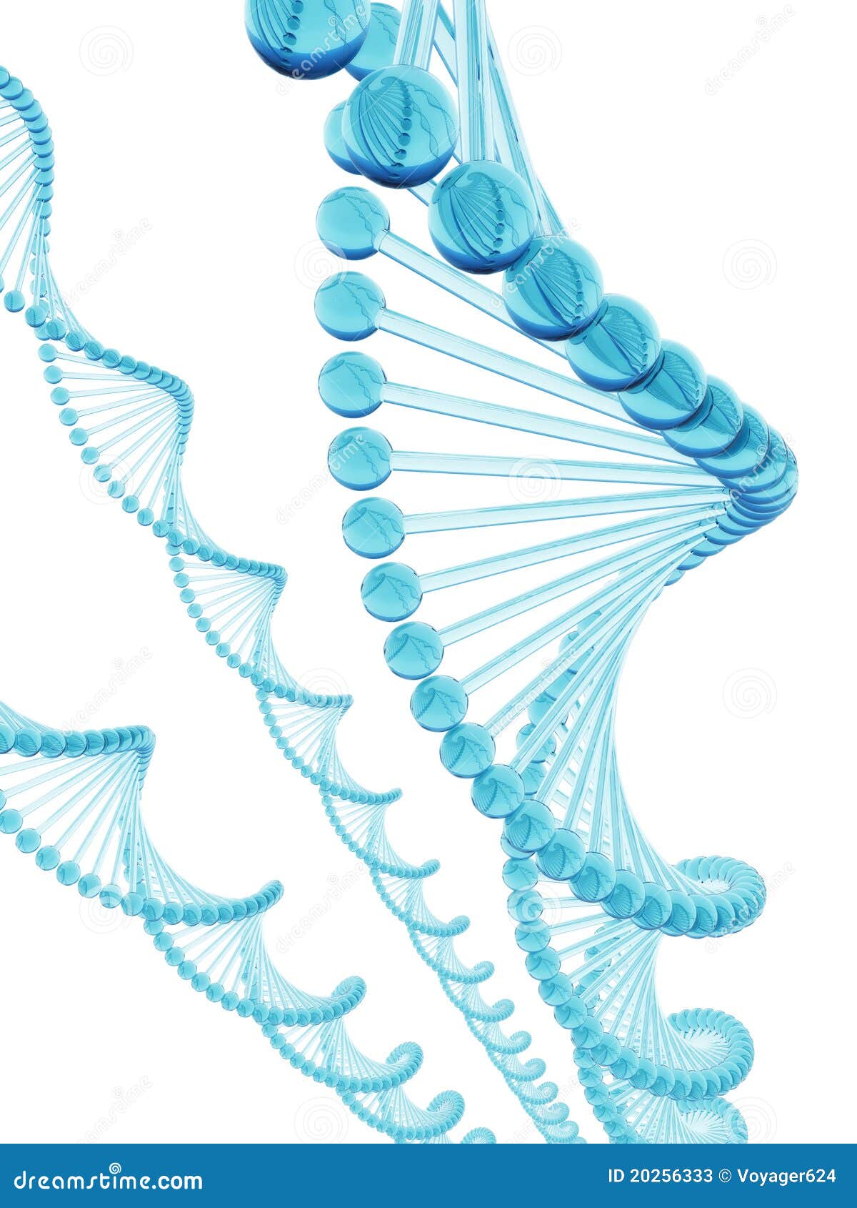 DNA Blue Glass stock illustration. Illustration of bluish - 20256333