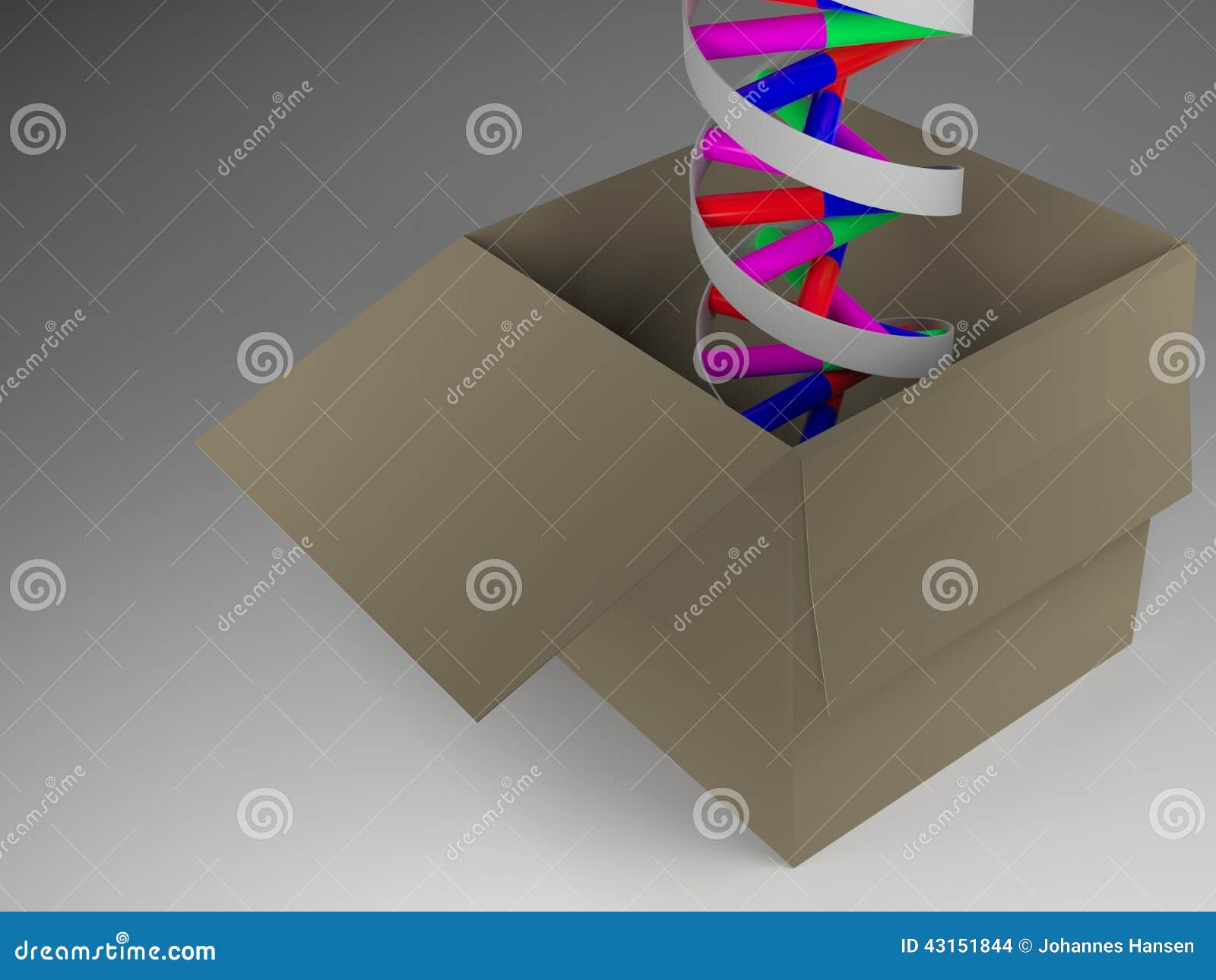DNA in Box stock illustration. Illustration of physics - 43151844