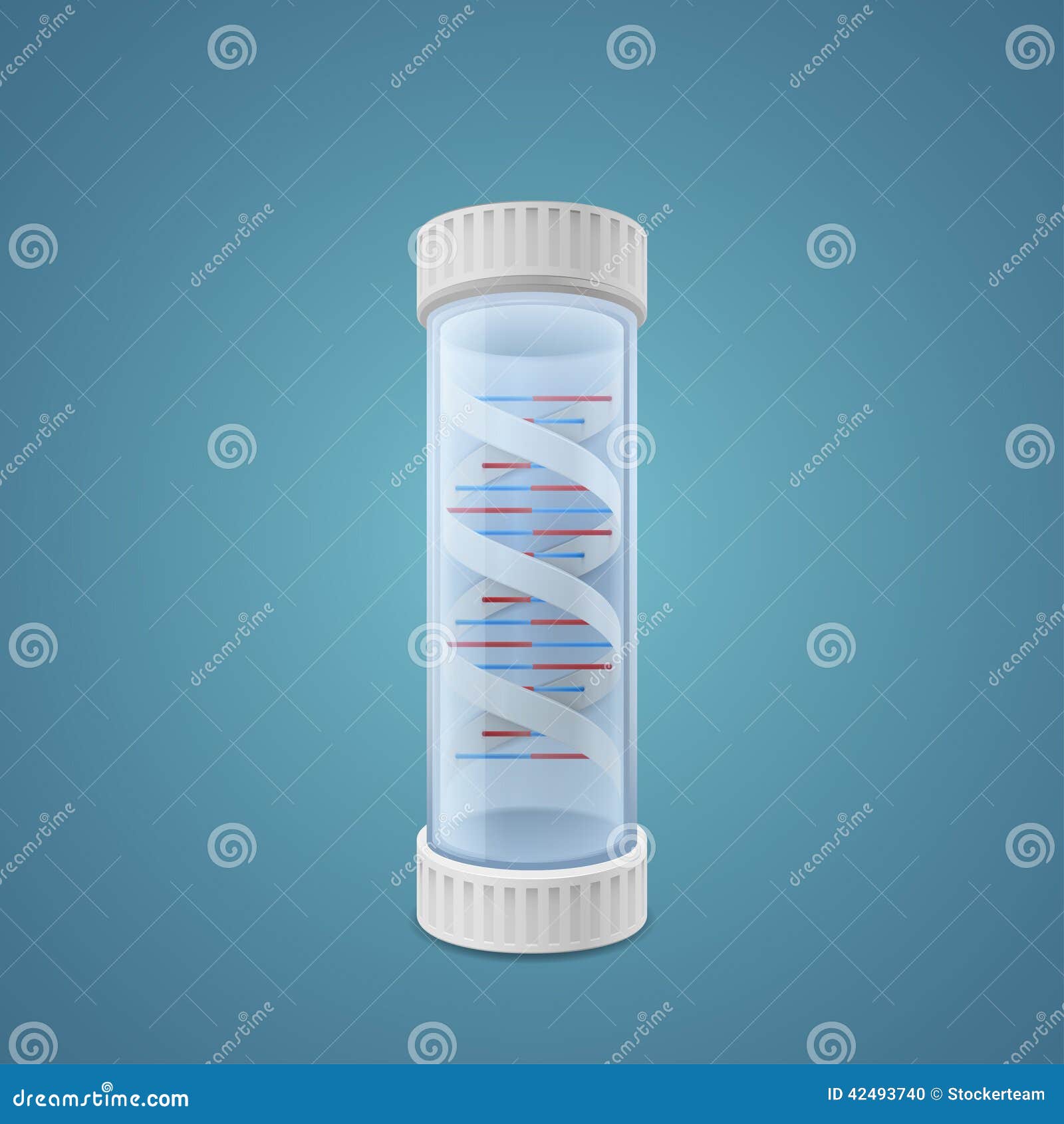 DNA in capsule stock vector. Illustration of bottle, liquid - 42493740