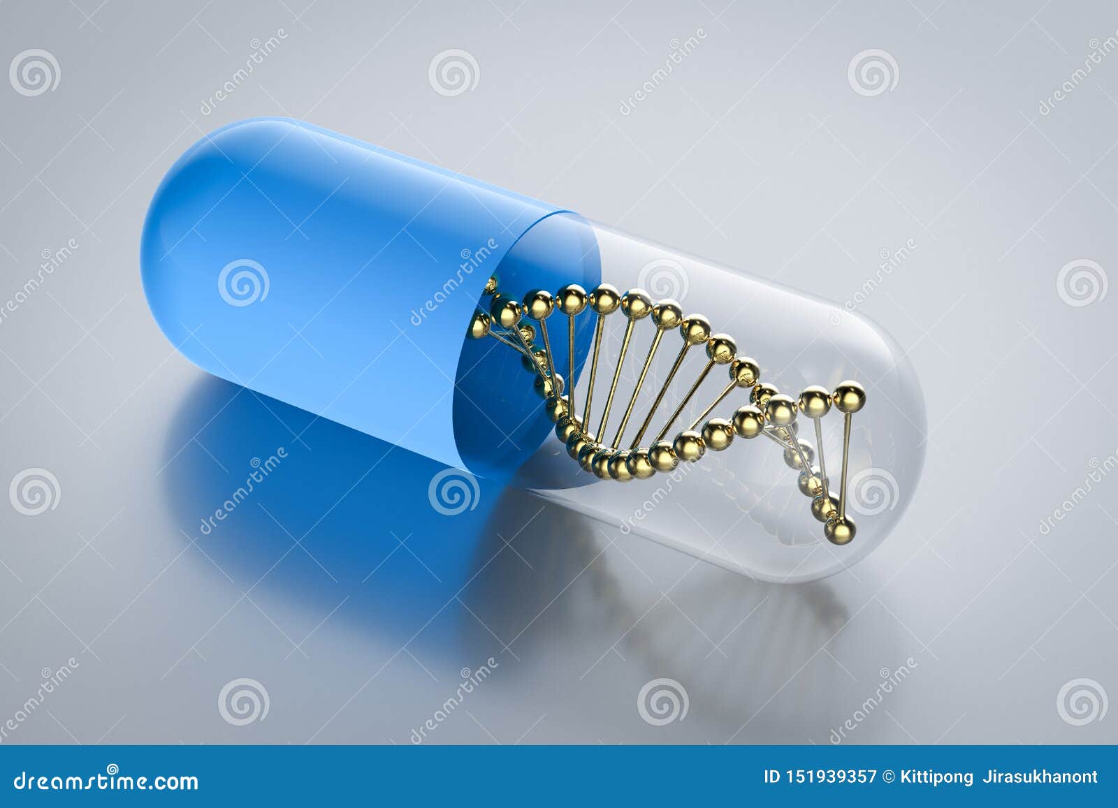 Dna in capsule stock illustration. Illustration of gene - 151939357