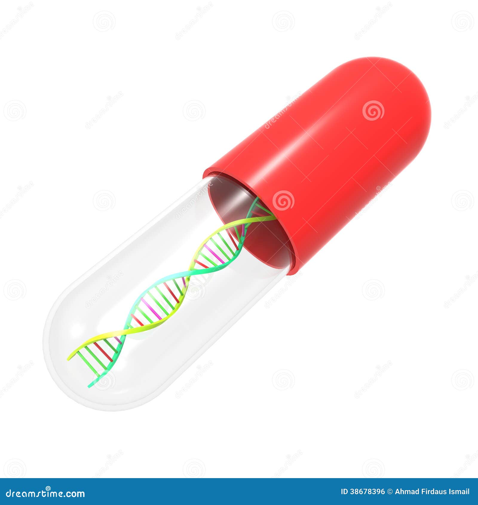 DNA Capsule stock illustration. Illustration of headache - 38678396