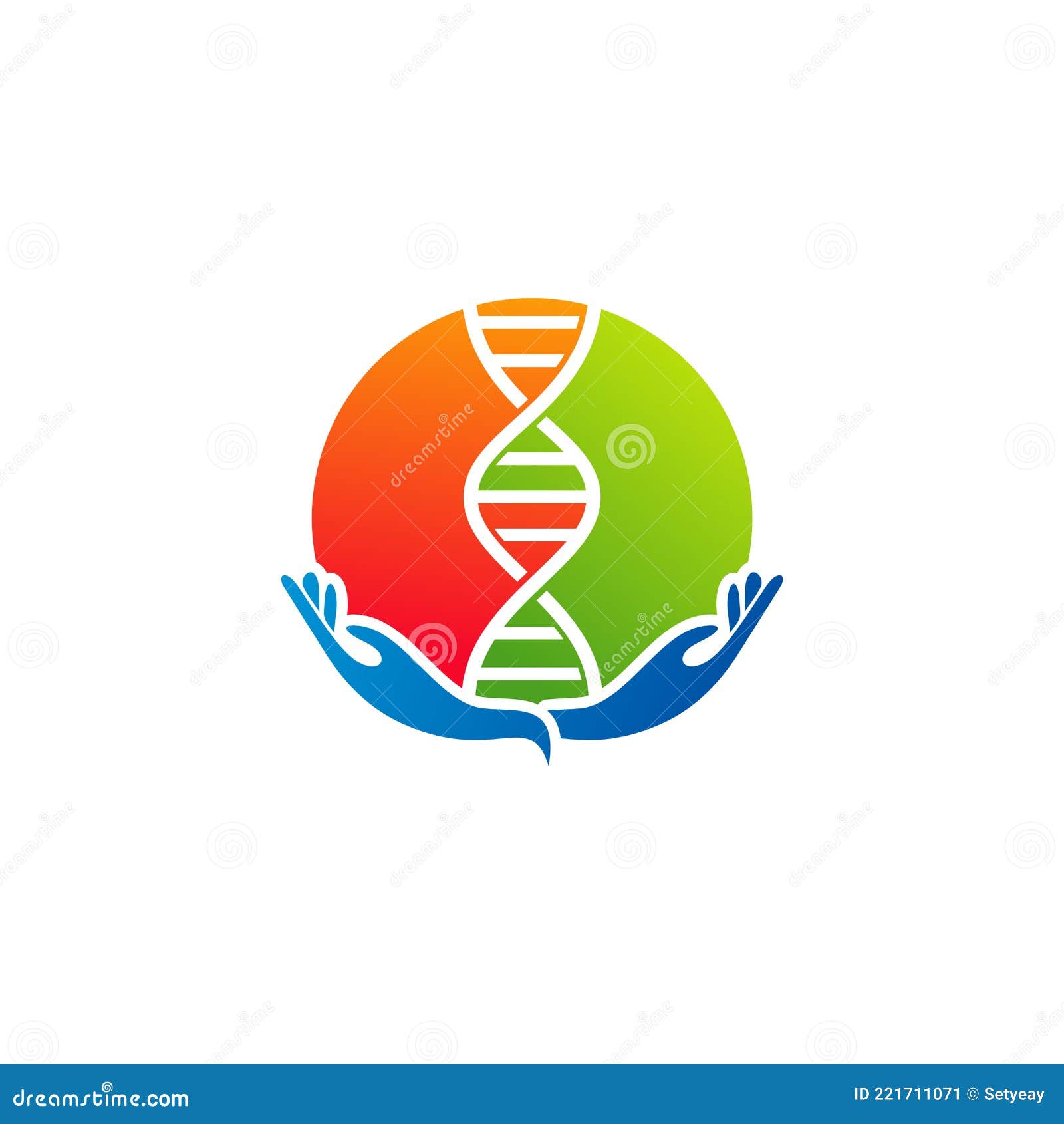 DNA Care Logo Vector Template, Creative DNA Logo Design Concepts Stock ...