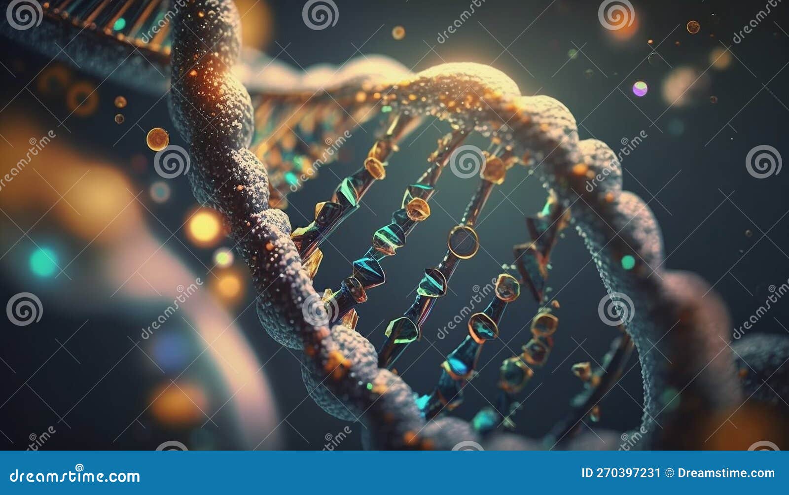 DNA, Cell Illustration, Generative Ai Stock Illustration - Illustration ...