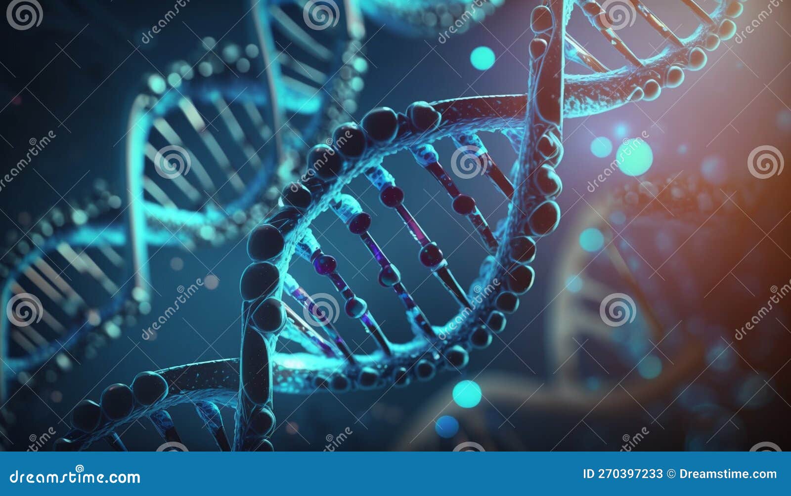 DNA, Cell Illustration, Generative Ai Stock Illustration - Illustration ...