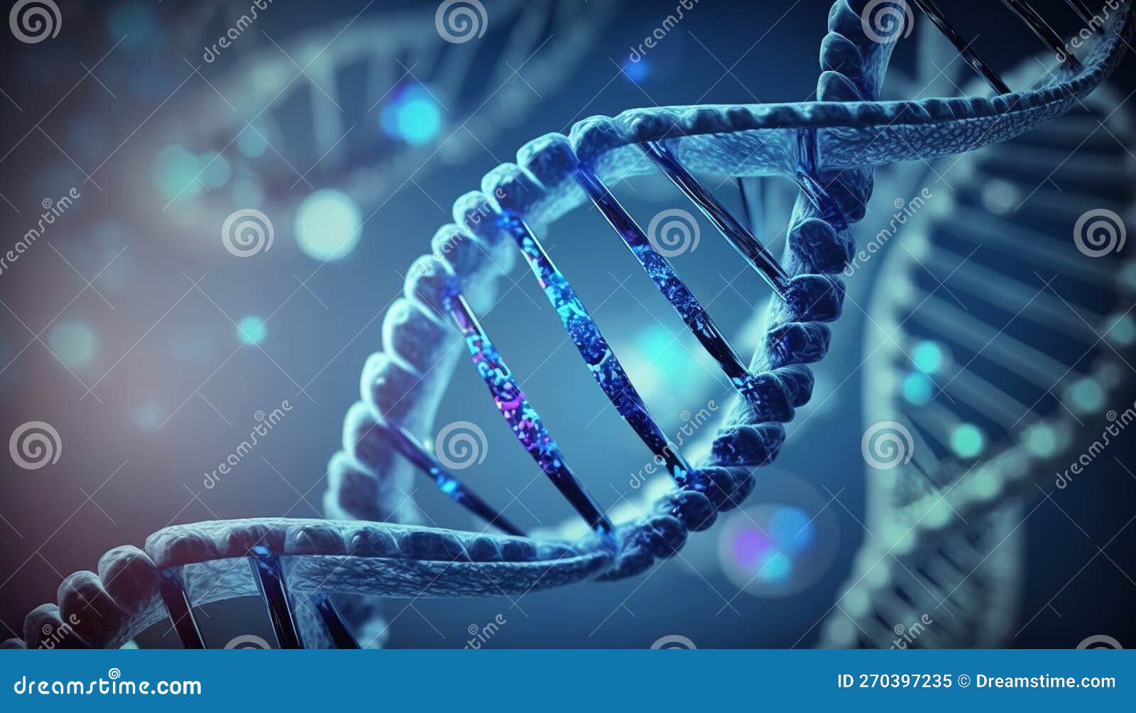 DNA, Cell Illustration, Generative Ai Stock Illustration - Illustration ...