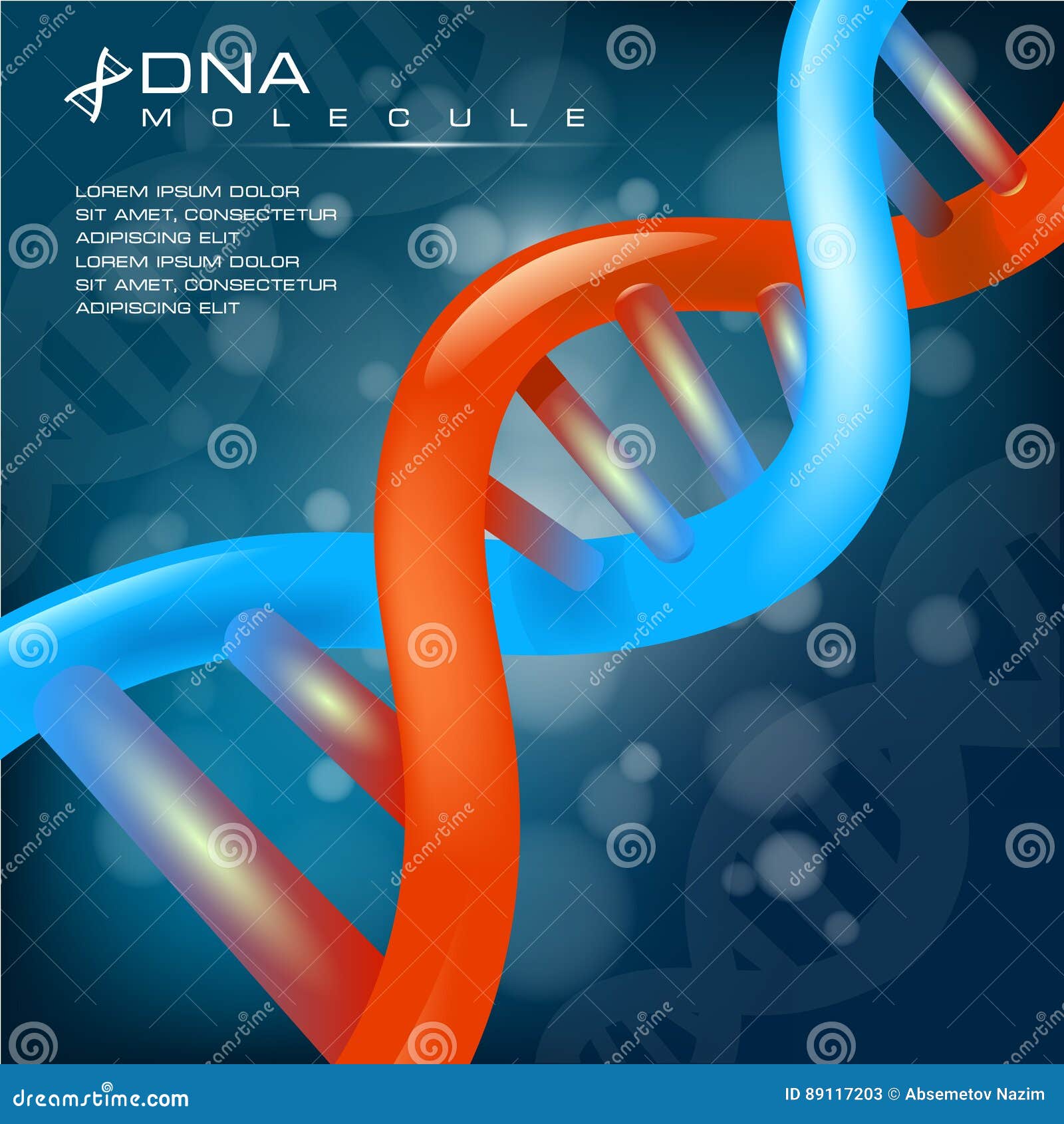 Dna Cell Molecule Background Vector Background. Stock Vector ...