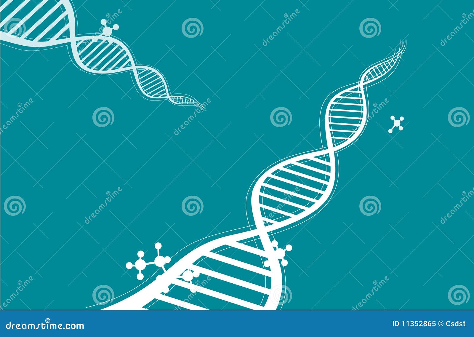 DNA chain background stock vector. Illustration of link - 11352865