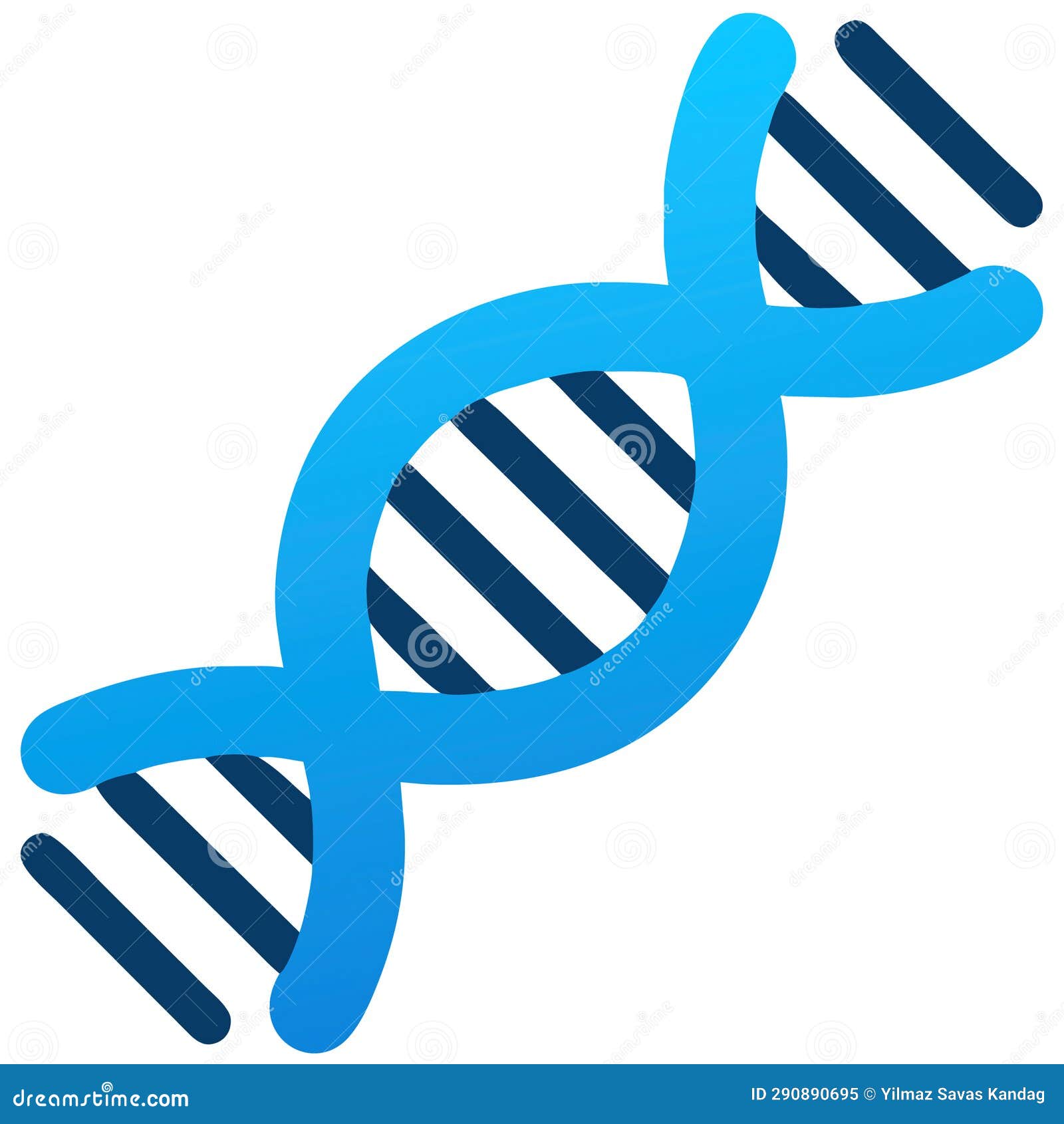DNA Chain. the Basic Molecular Structure of Life Stock Illustration ...