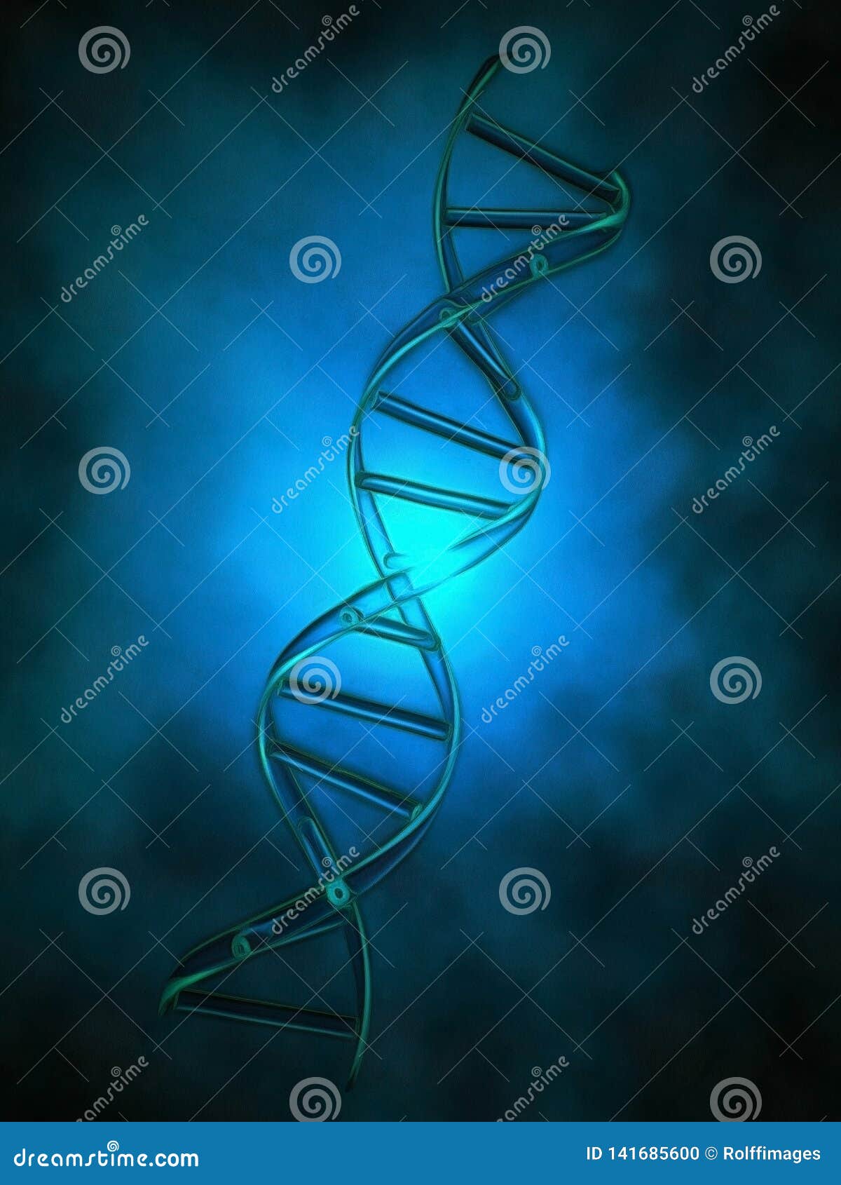 DNA chain stock illustration. Illustration of chain - 141685600