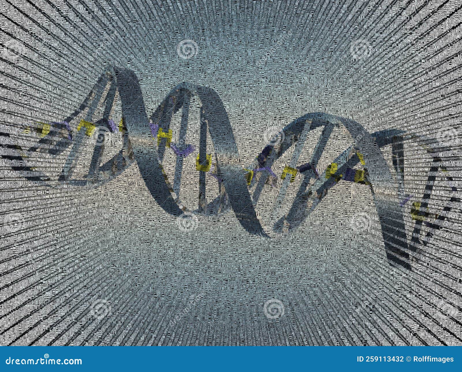 DNA chain code stock illustration. Illustration of shape - 259113432