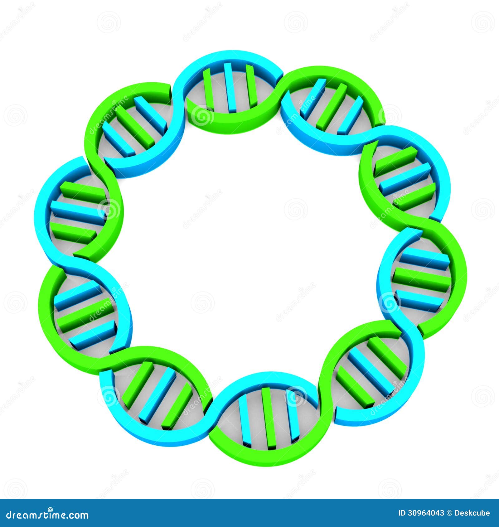 DNA chain in 3d stock illustration. Illustration of medical - 30964043