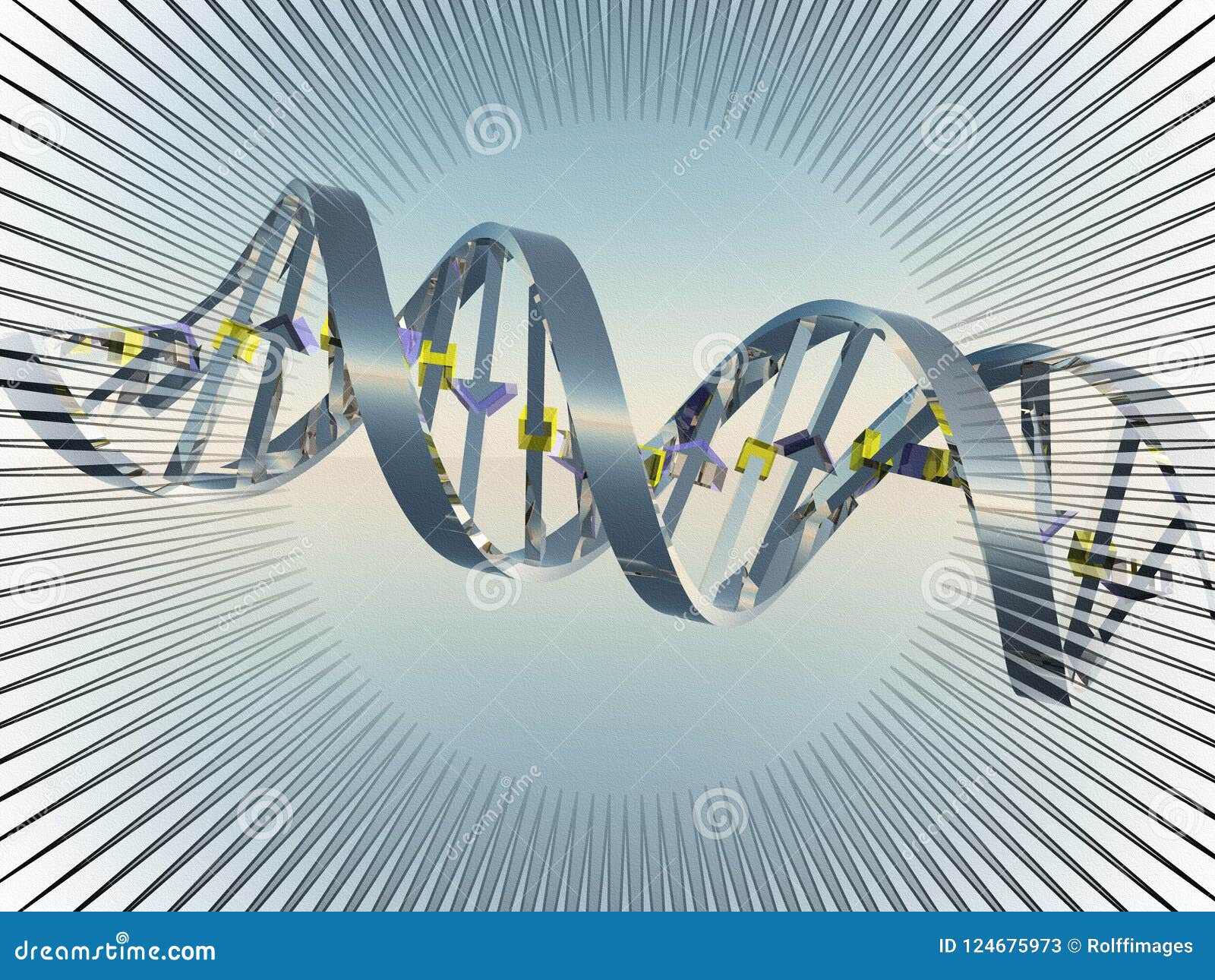DNA chain stock illustration. Illustration of chemistry - 124675973