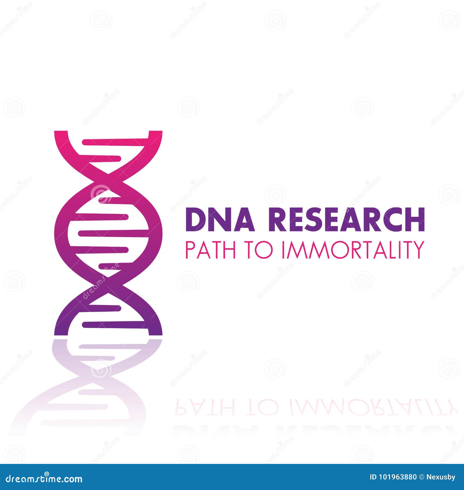 Dna Chain, Gene Research Logo Element, Icon Stock Vector - Illustration ...