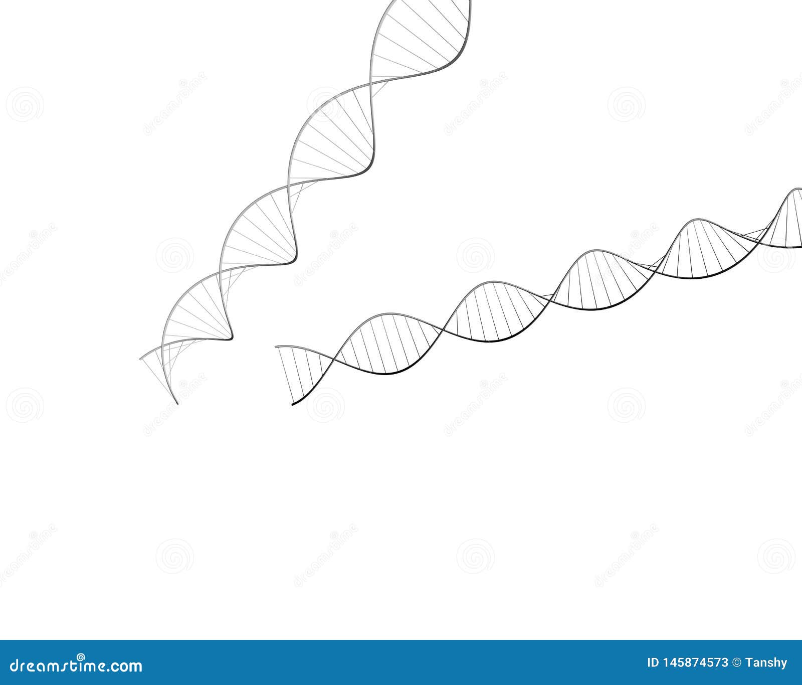 Lattice Dna Chain Illustration 3d Rendering Stock Illustration ...
