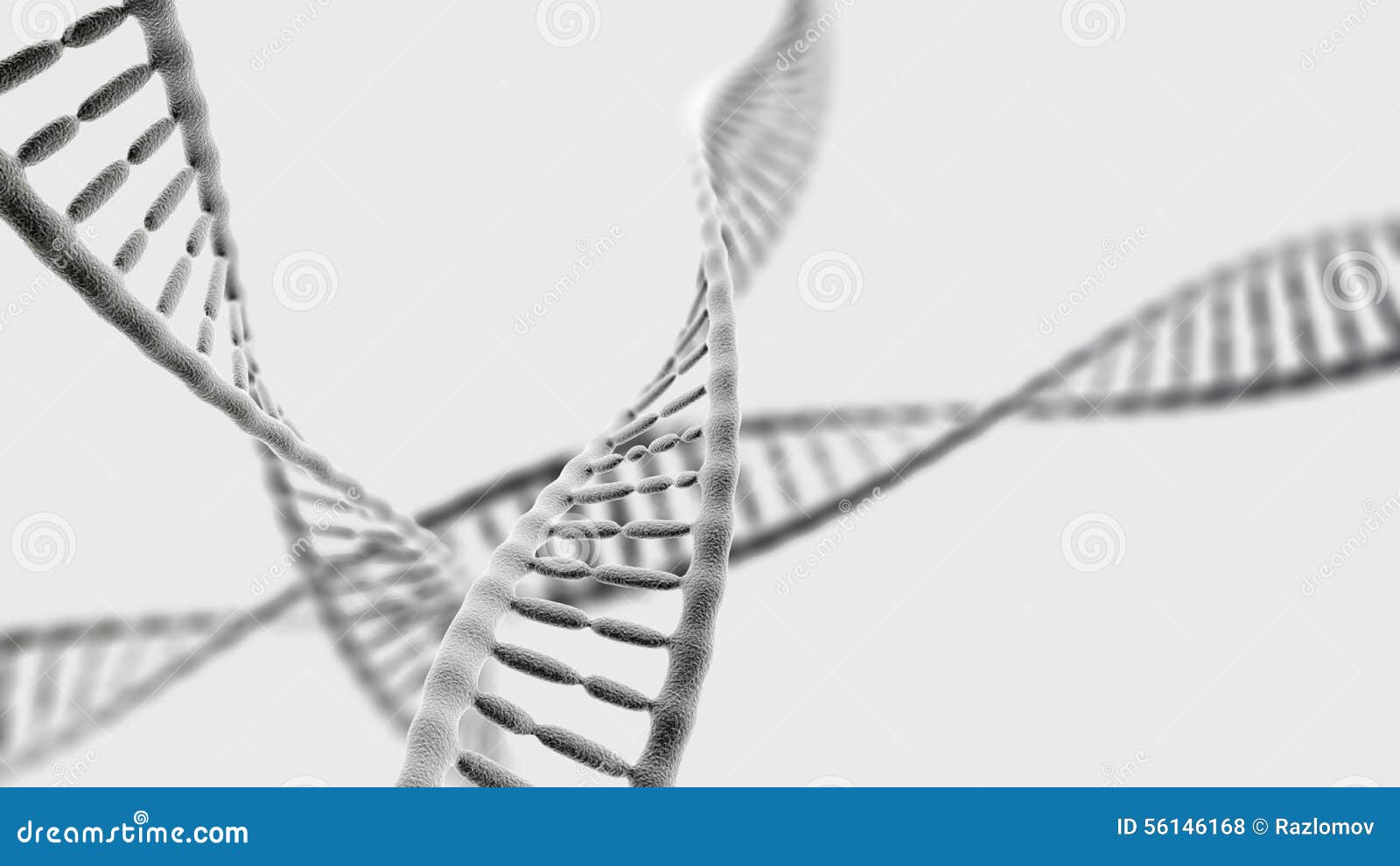 DNA Chains on the Light Background Stock Illustration - Illustration of ...