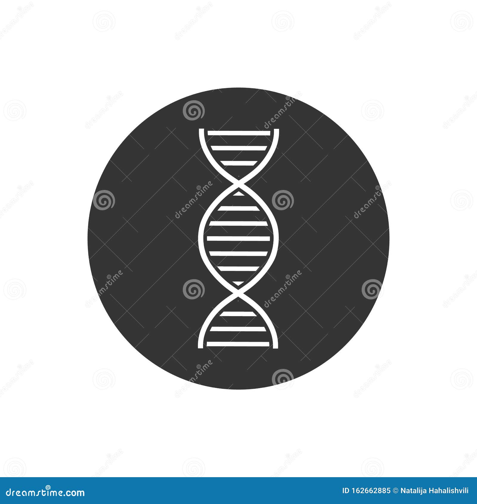 DNA or Chromosome Abstract Strand Symbol. Vector Stock Vector ...