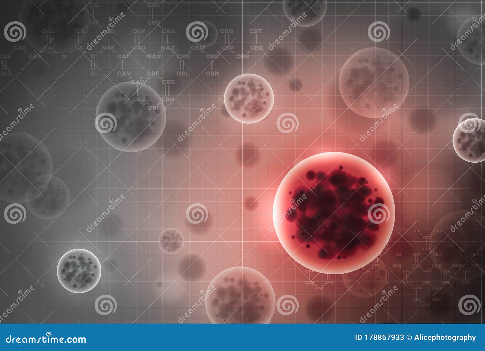 Virus Chromosome Under Microscope Lens Creating Using Generative AI ...