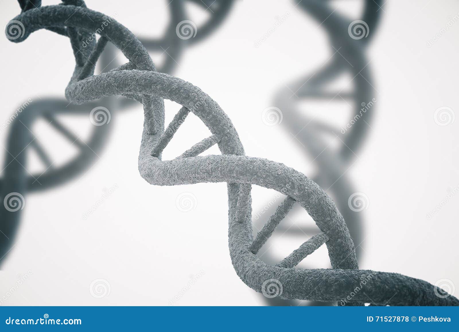 DNA Closeup White Background Stock Illustration - Illustration of acid ...