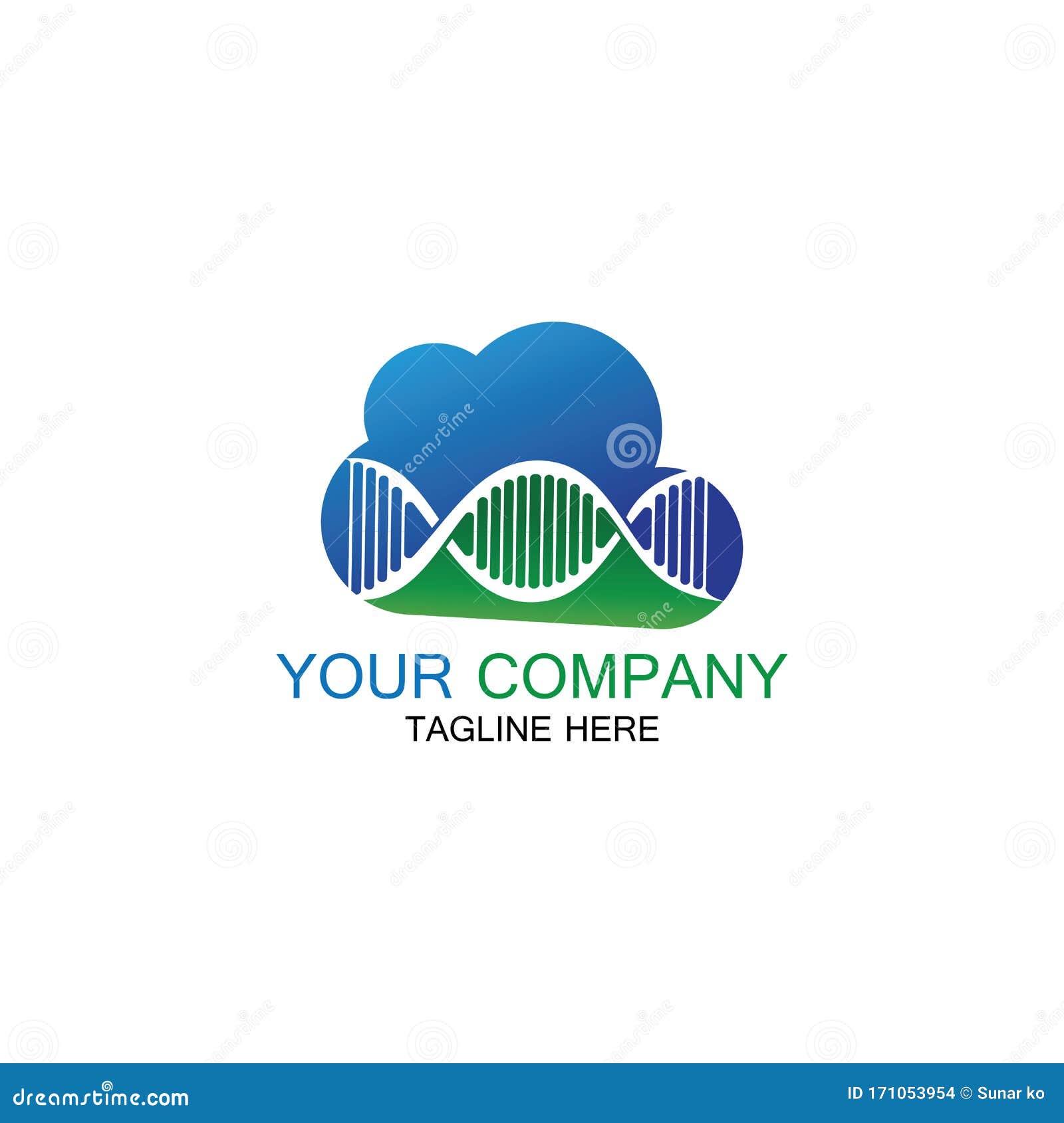 DNA Cloud Logo Vector Design Template-vector Stock Illustration ... DNA Cloud Logo Vector Design Template-vector Stock Illustration ...