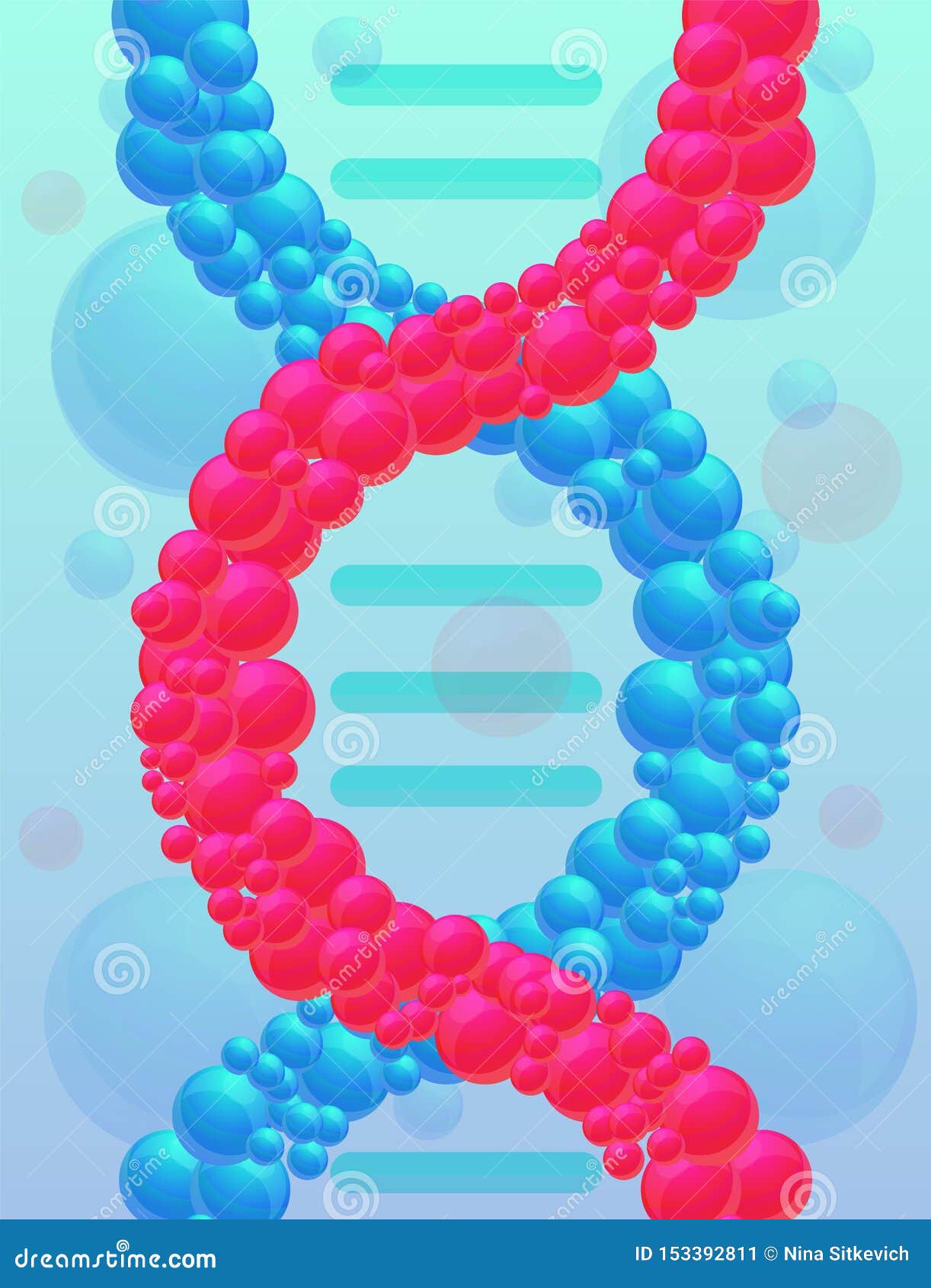 Dna Concept Banner, Cartoon Style Stock Vector - Illustration of ...