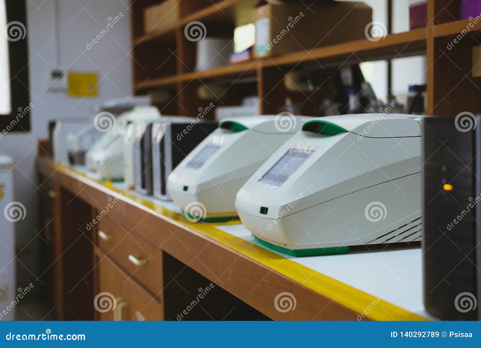 Thermal Cycler Machine In A Molecular Biology Laboratory. Polymerase ...