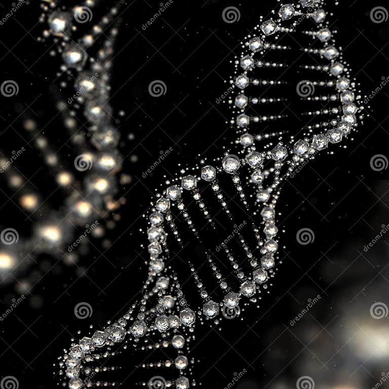 DNA Crystal stock illustration. Illustration of genetic - 180872586
