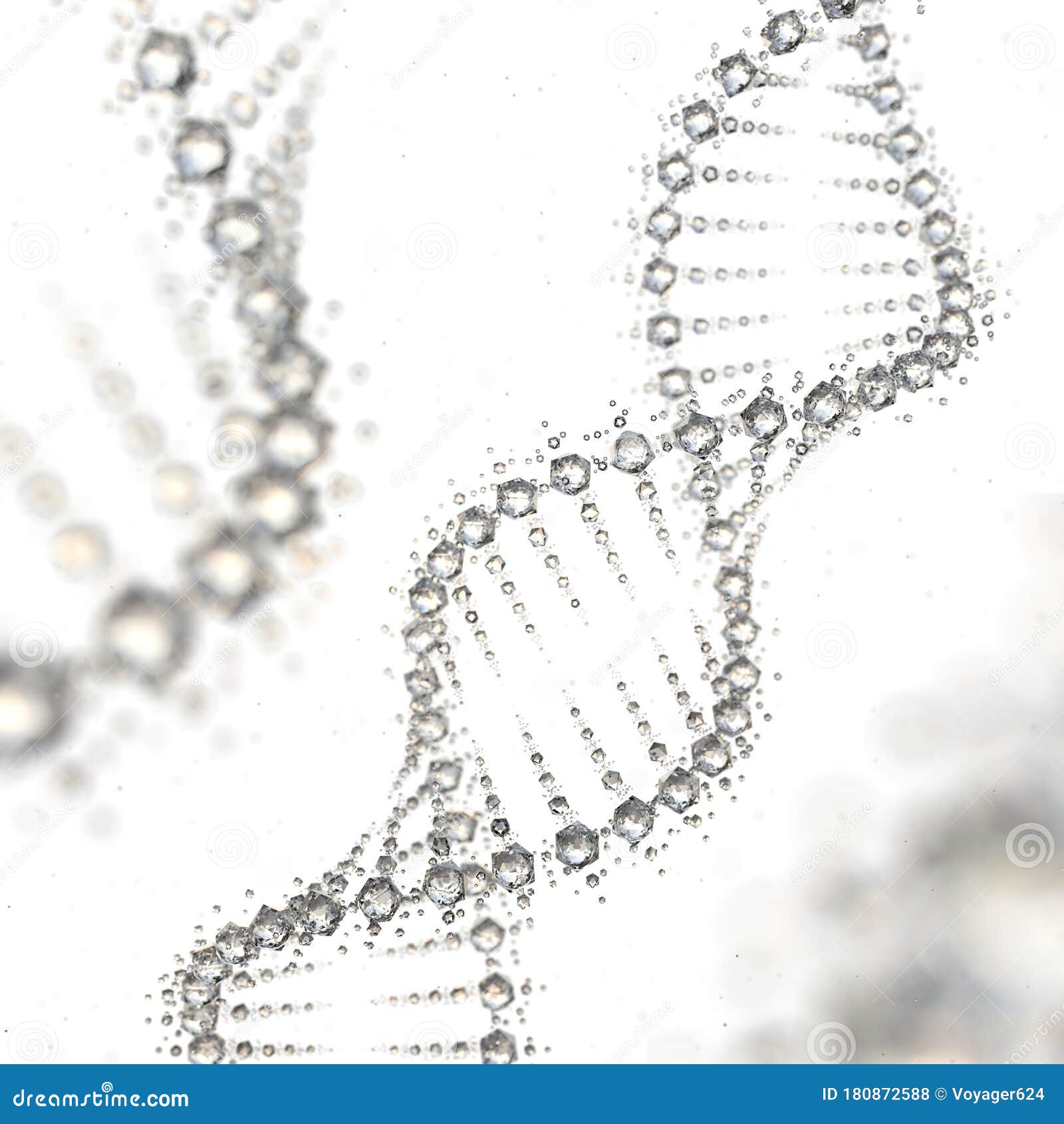DNA Crystal stock illustration. Illustration of biotechnology - 180872588