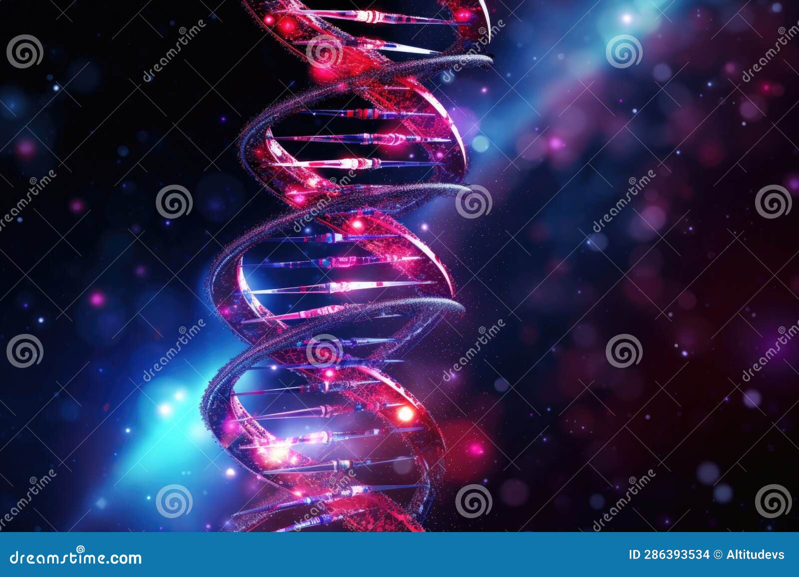 Dna Data Storage Concept with Binary Code and Helix Stock Photo - Image ...